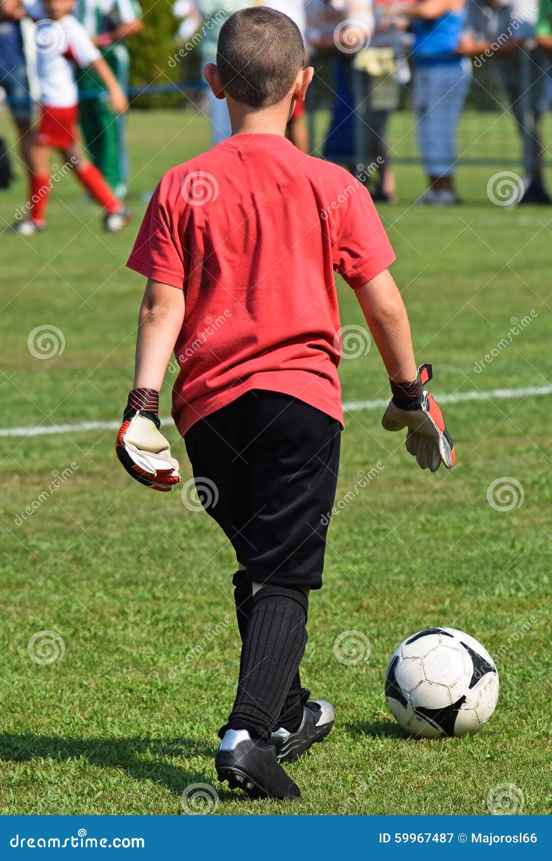 Goalkeeper with a ball editorial photography. Image of action - 59967487