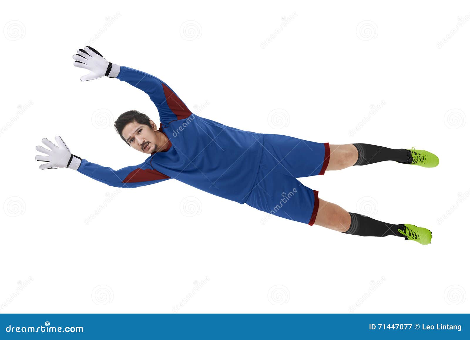 Goalkeeper catch ball stock image. Image of keeper, asian - 71447077