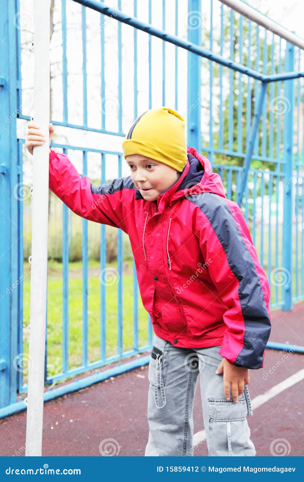 Goalkeeper at corner kick stock photo. Image of concentrated - 15859412