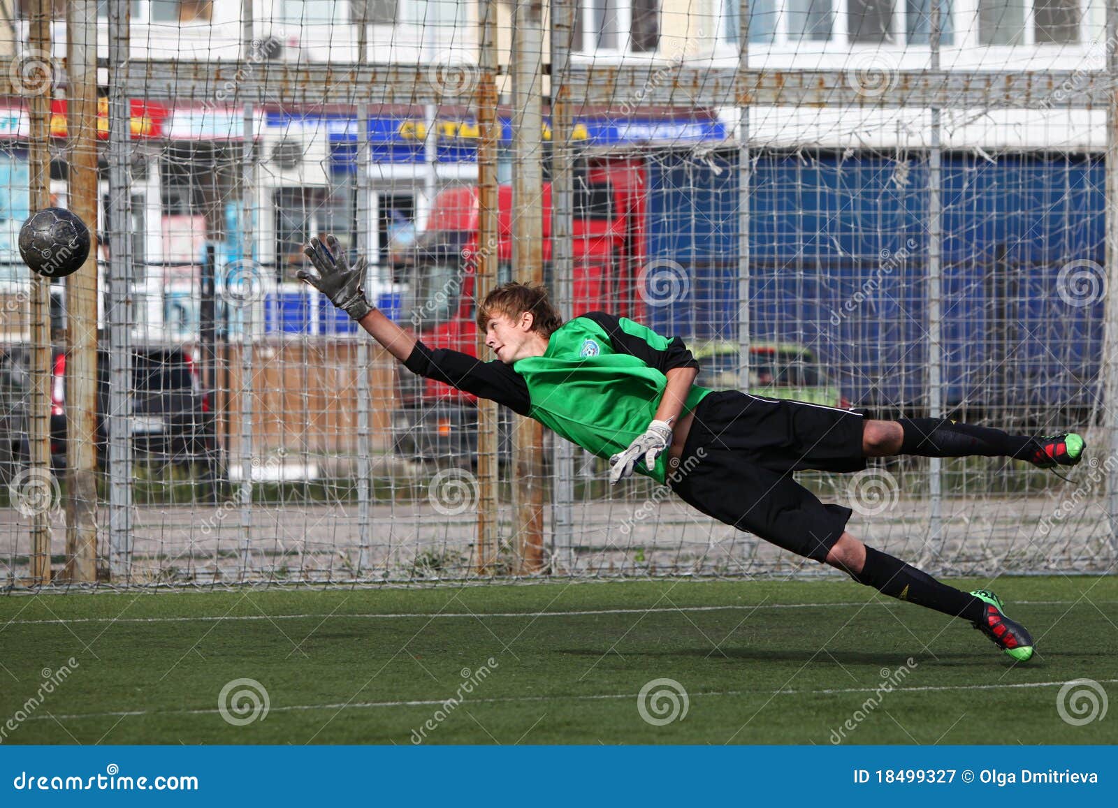 Goalkeeper on gates editorial photography. Image of goalkeeper - 18499327