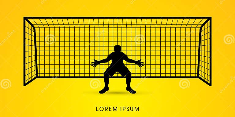 Goalkeeper graphic vector stock vector. Illustration of male - 87710569