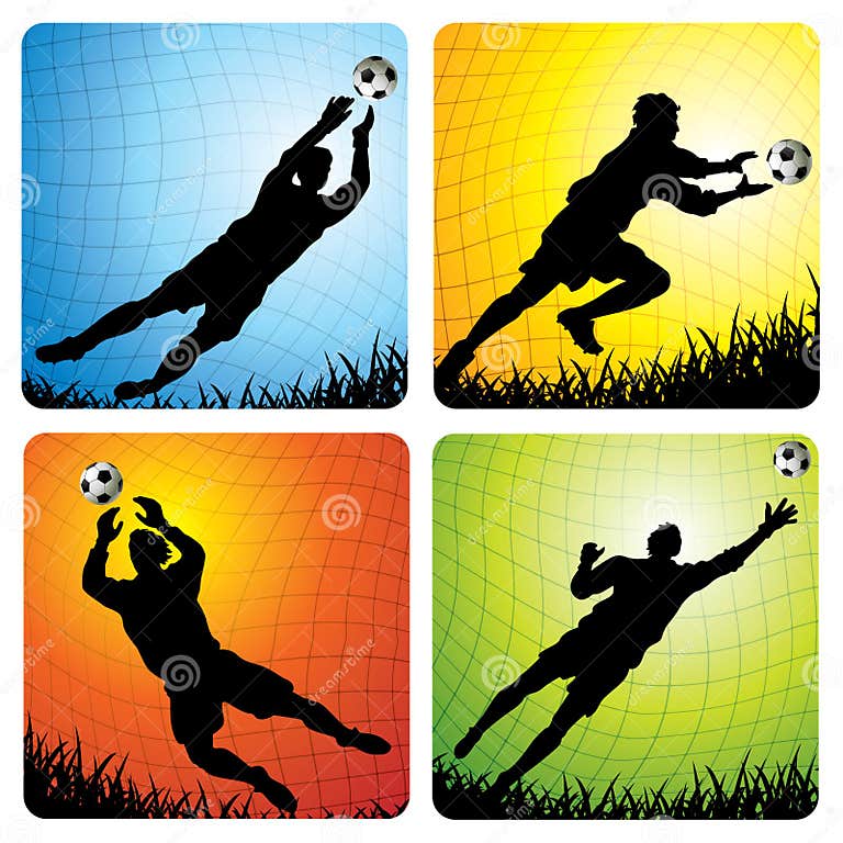 Goalkeepers stock vector. Illustration of south, score - 13388572