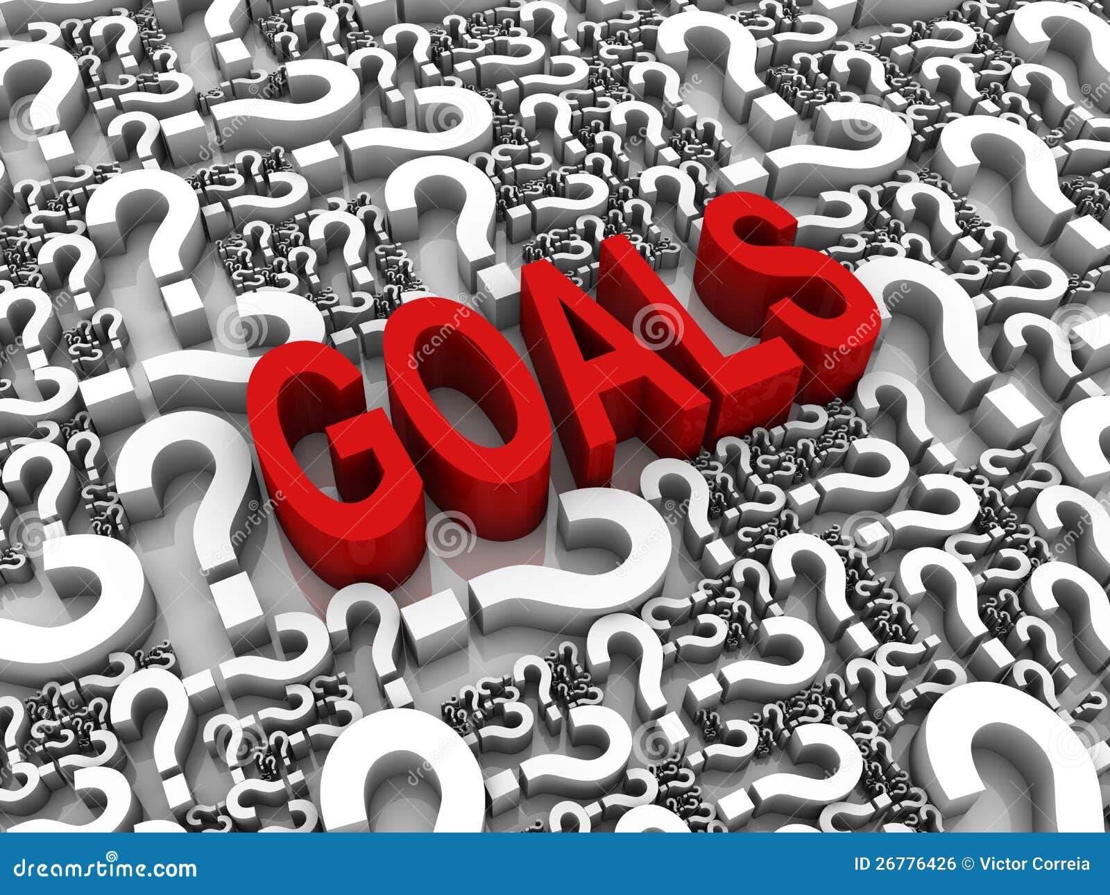 Goals stock illustration. Illustration of generated, problem - 26776426