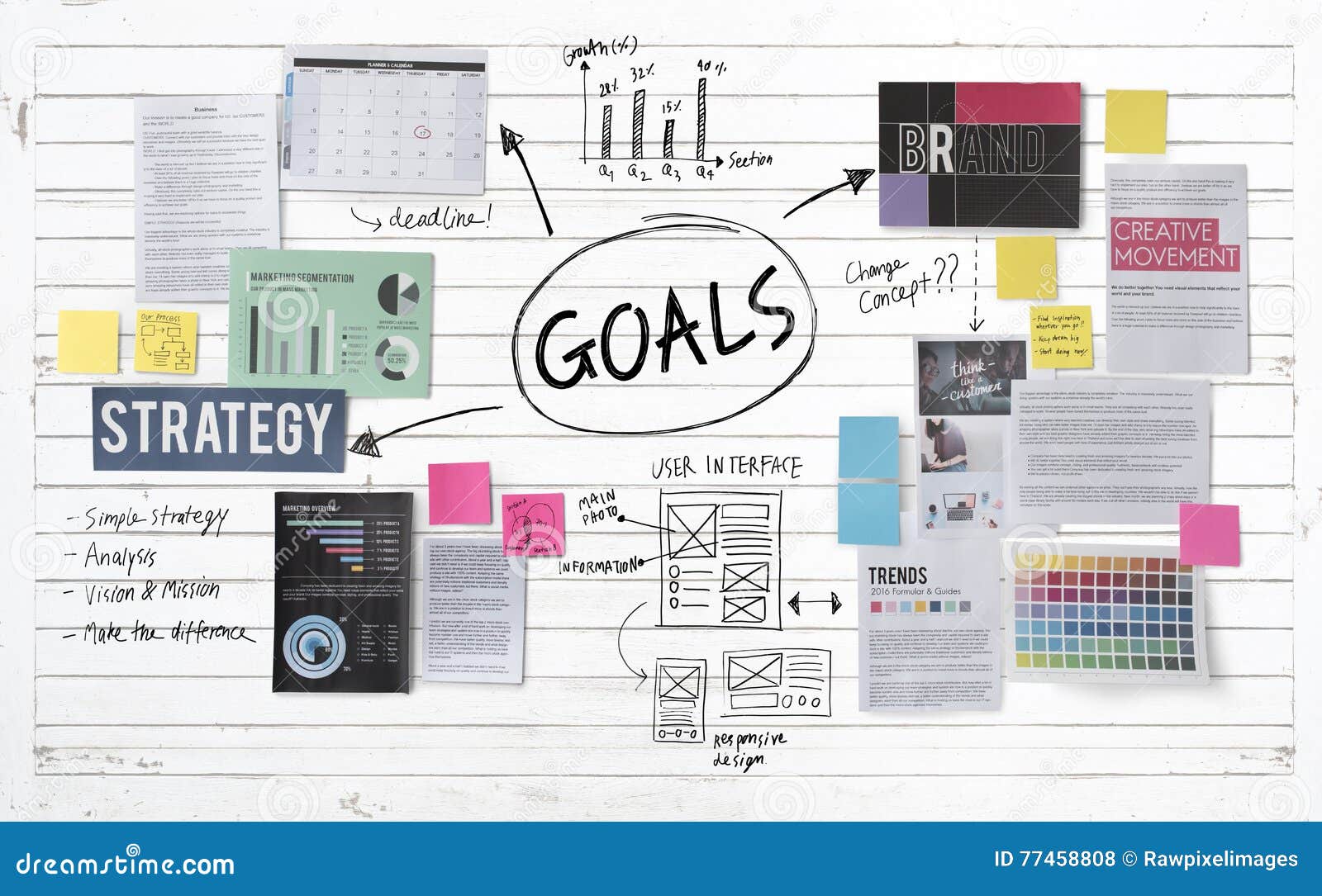 Goals Aim Inspiration Mission Target Vision Concept Stock Photo - Image ...