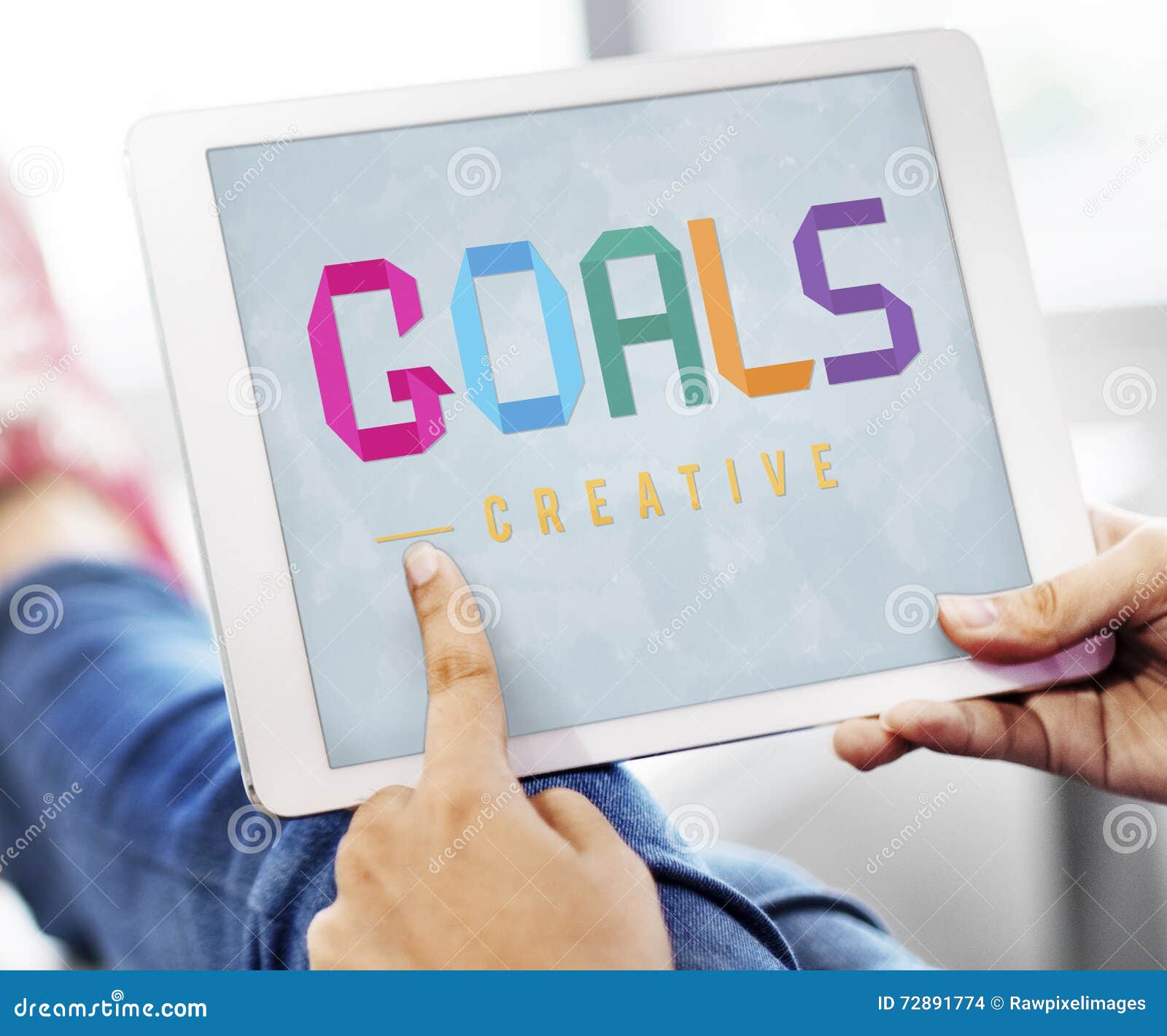 Goals Aim Motivative Target Vision Inspiration Concept Stock Photo ...