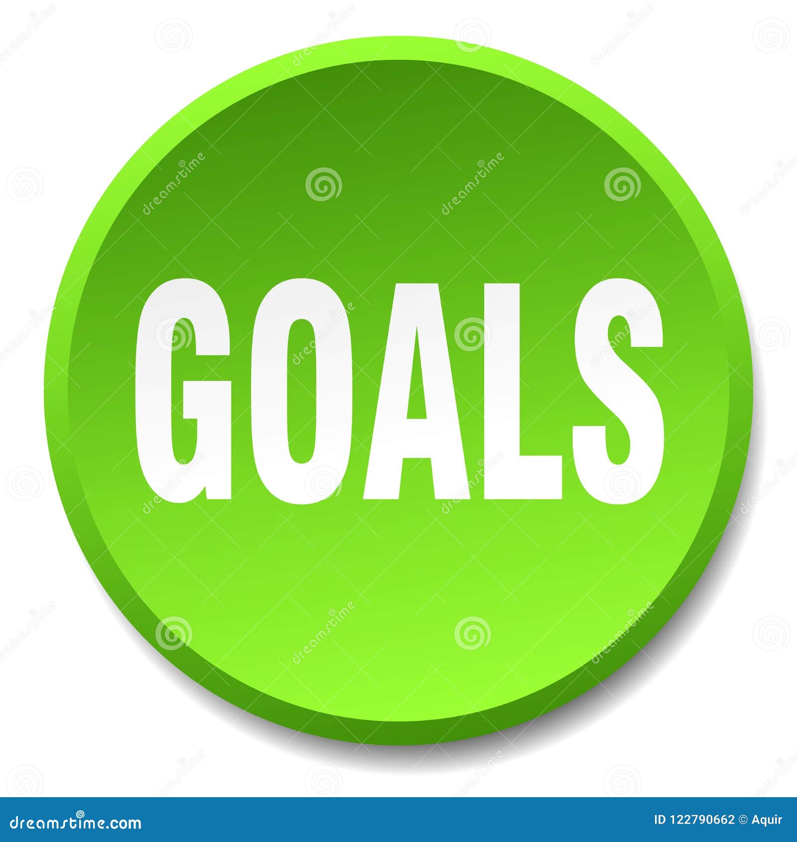 Goals button stock vector. Illustration of graphic, background - 122790662