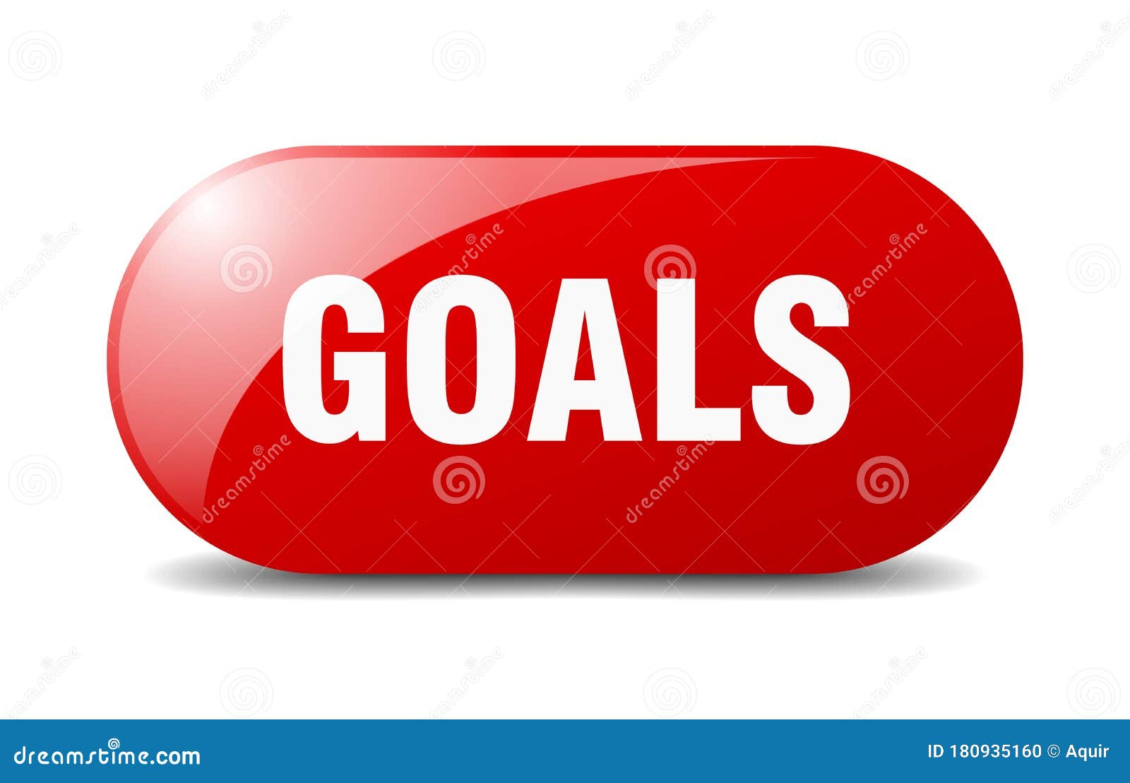 Goals Button. Goals Sign. Key. Push Button Stock Vector - Illustration ...