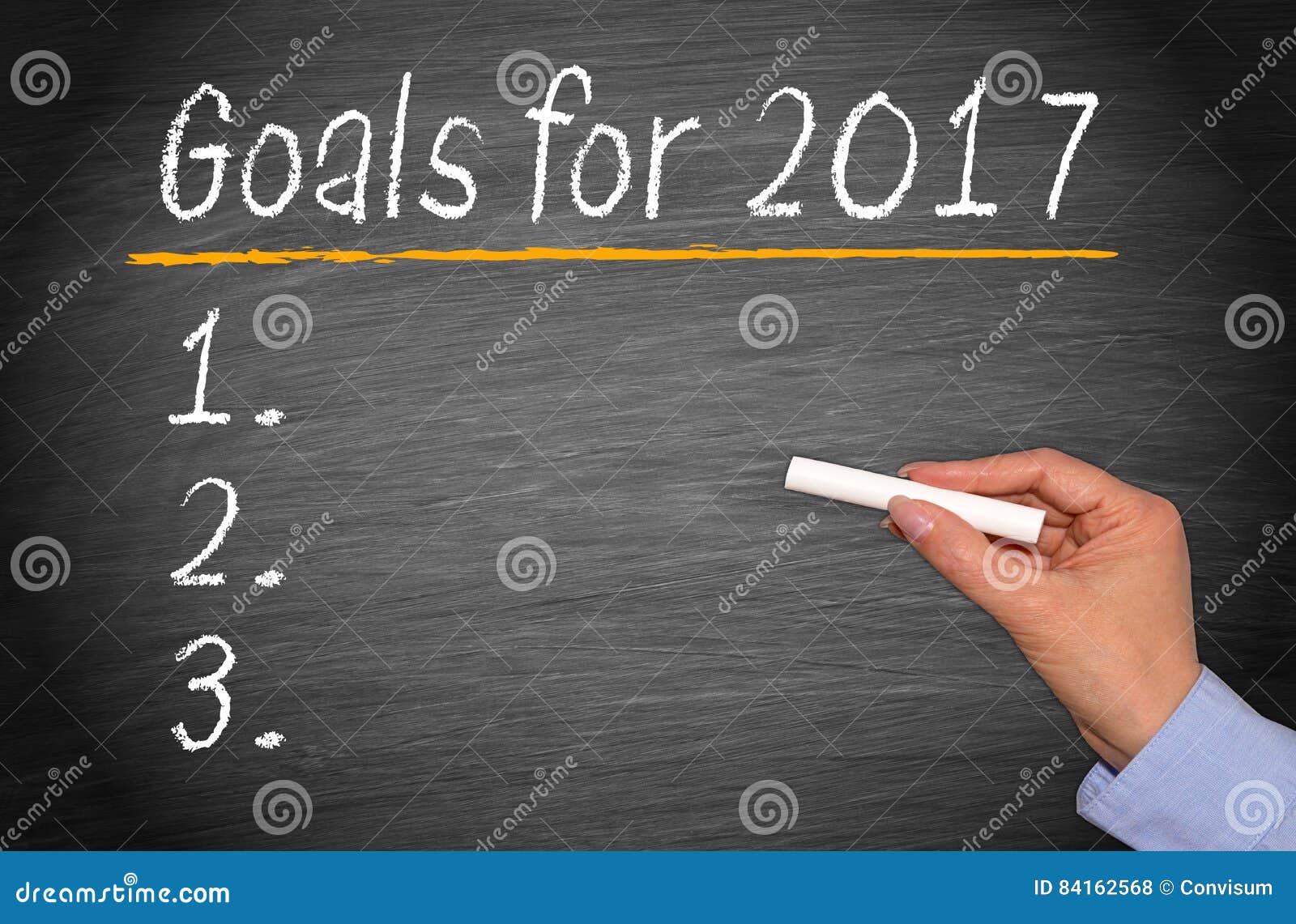 Goals for 2017 Checklist stock photo. Image of business - 84162568