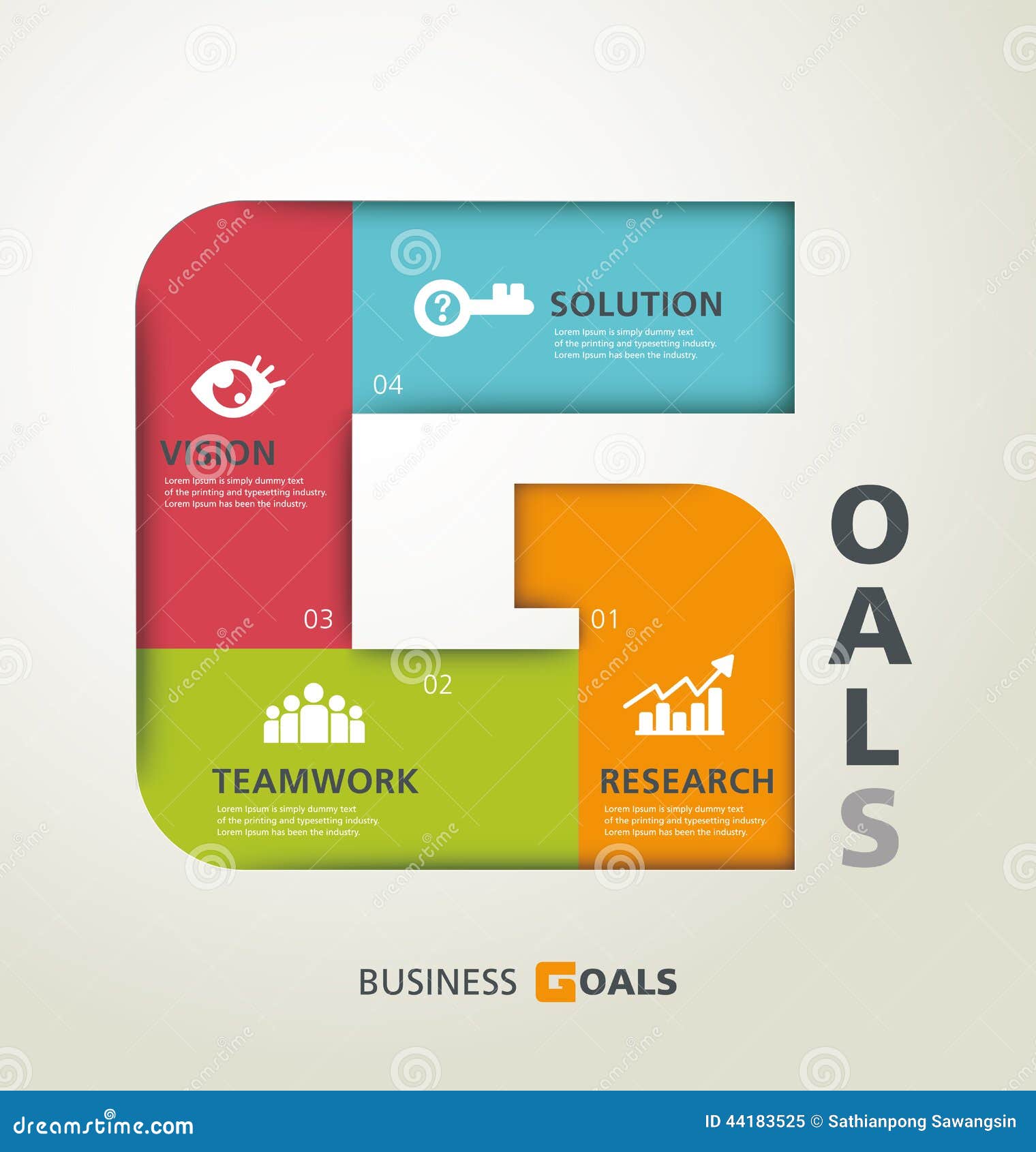 Goals concept stock vector. Illustration of boardroom - 44183525