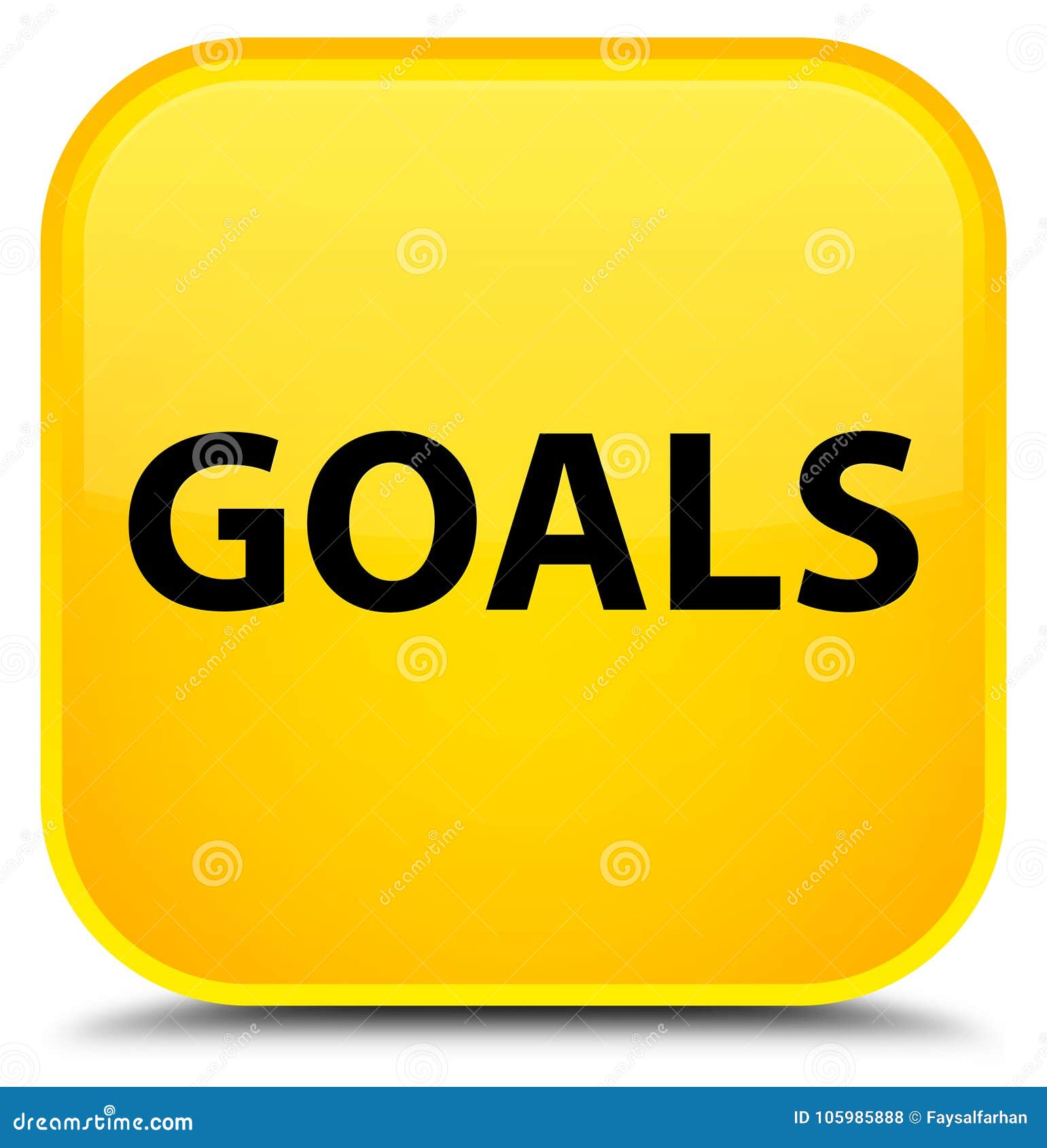 Goals Special Yellow Square Button Stock Illustration - Illustration of ... Goals Special Yellow Square Button Stock Illustration - Illustration of ...