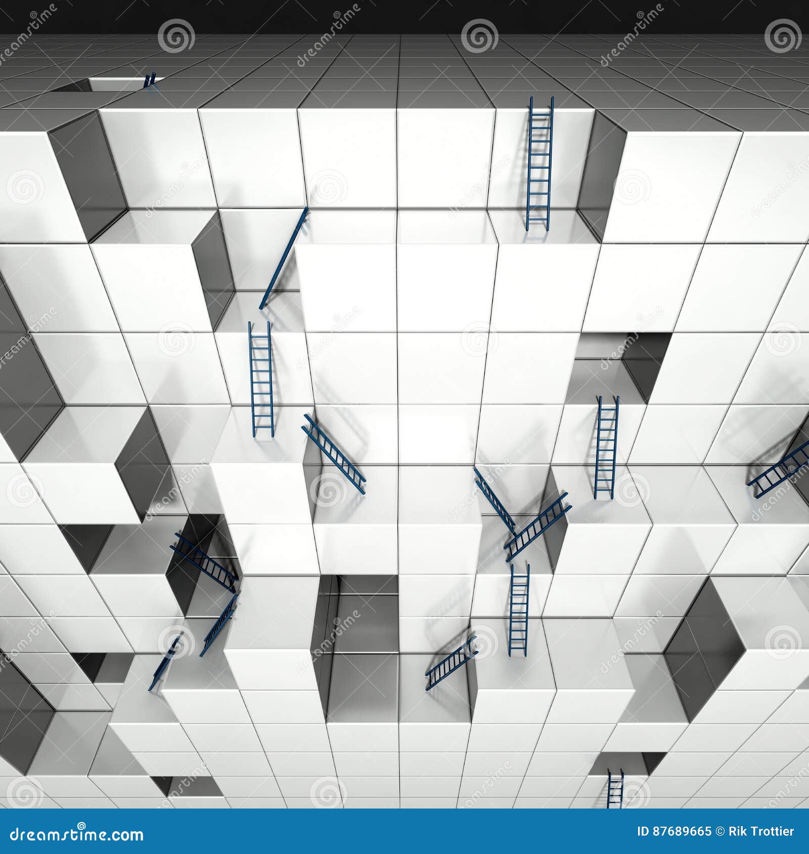 Corporate ladders stock illustration. Illustration of opportunity ...