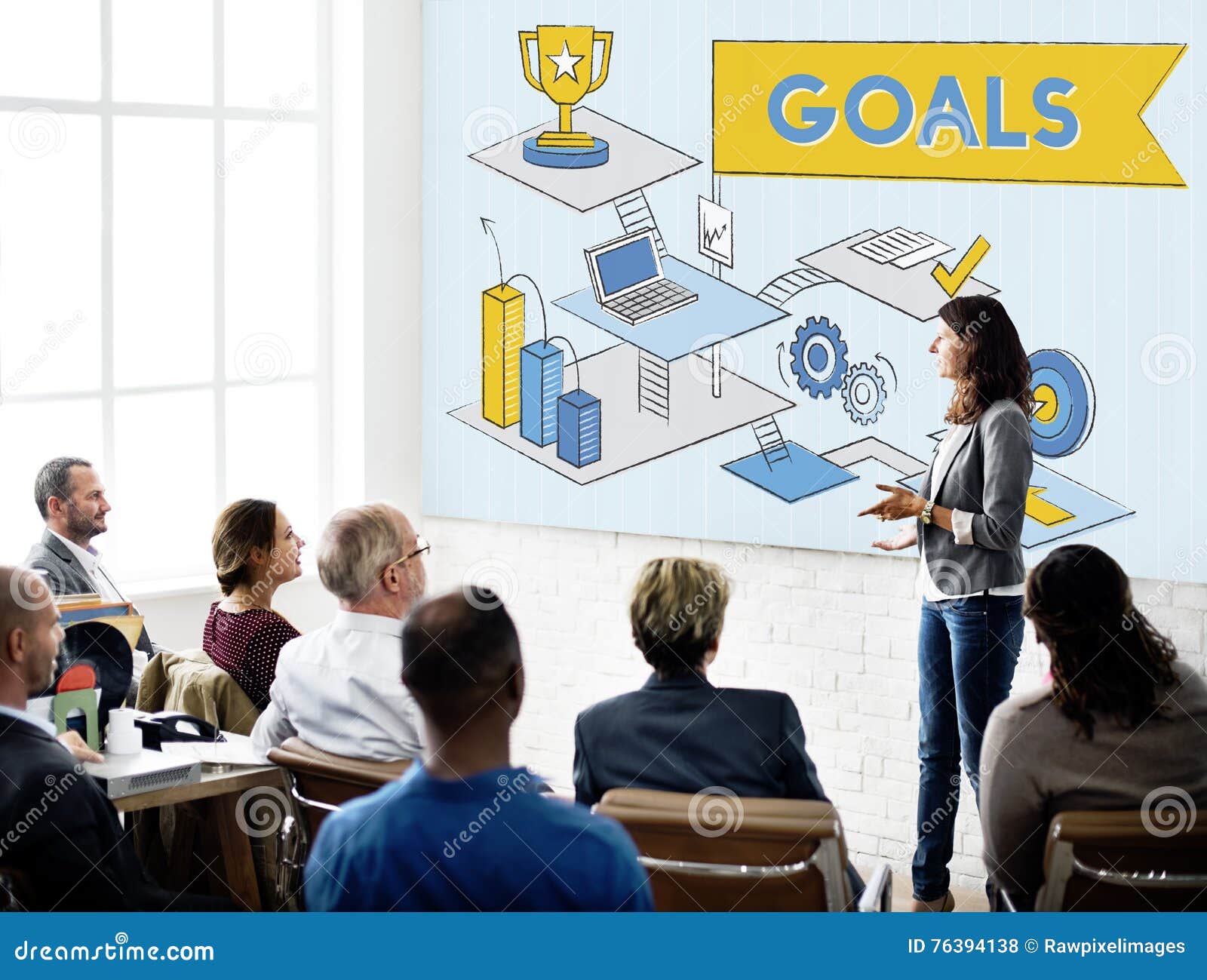 Goals Mission Motivation Aspiration Target Concept Stock Photo - Image ...