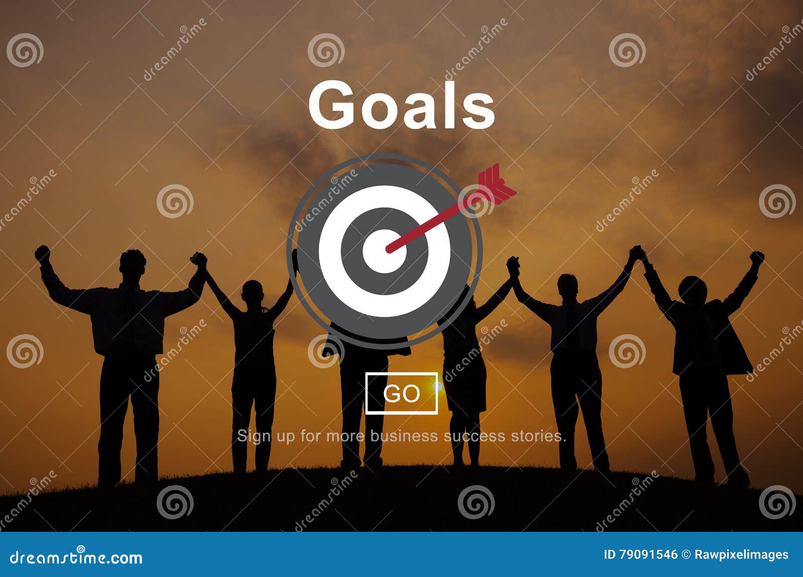 Goals Mission Objectives Target Graphics Concept Stock Photography ...