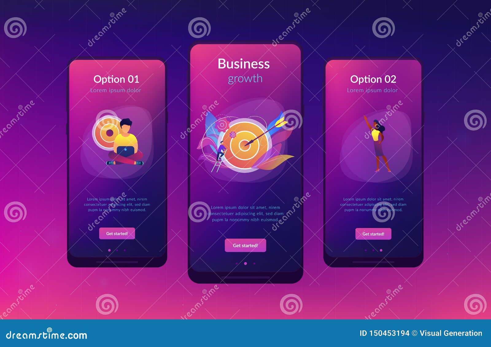 Goals and Objectives App Interface Template. Stock Vector ... Goals and Objectives App Interface Template. Stock Vector ...