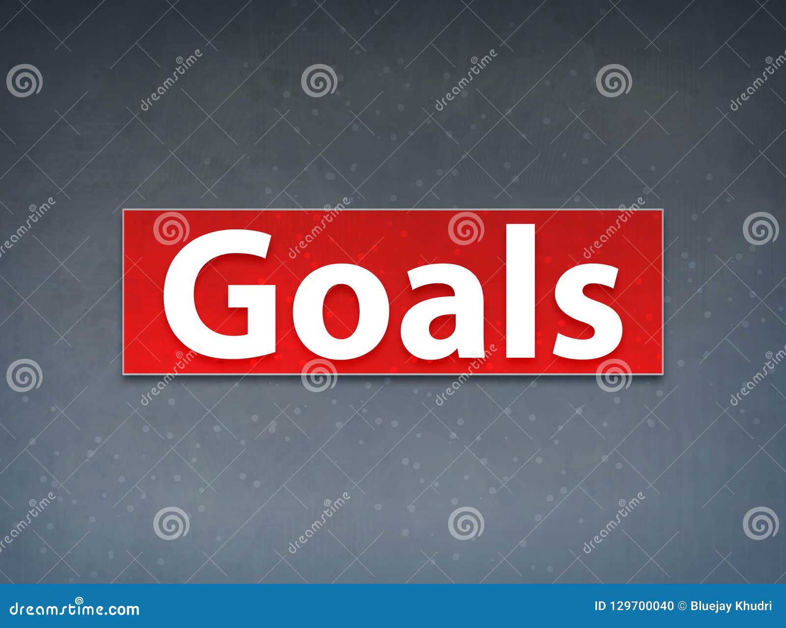 Goals Red Banner Abstract Background Stock Illustration - Illustration ...