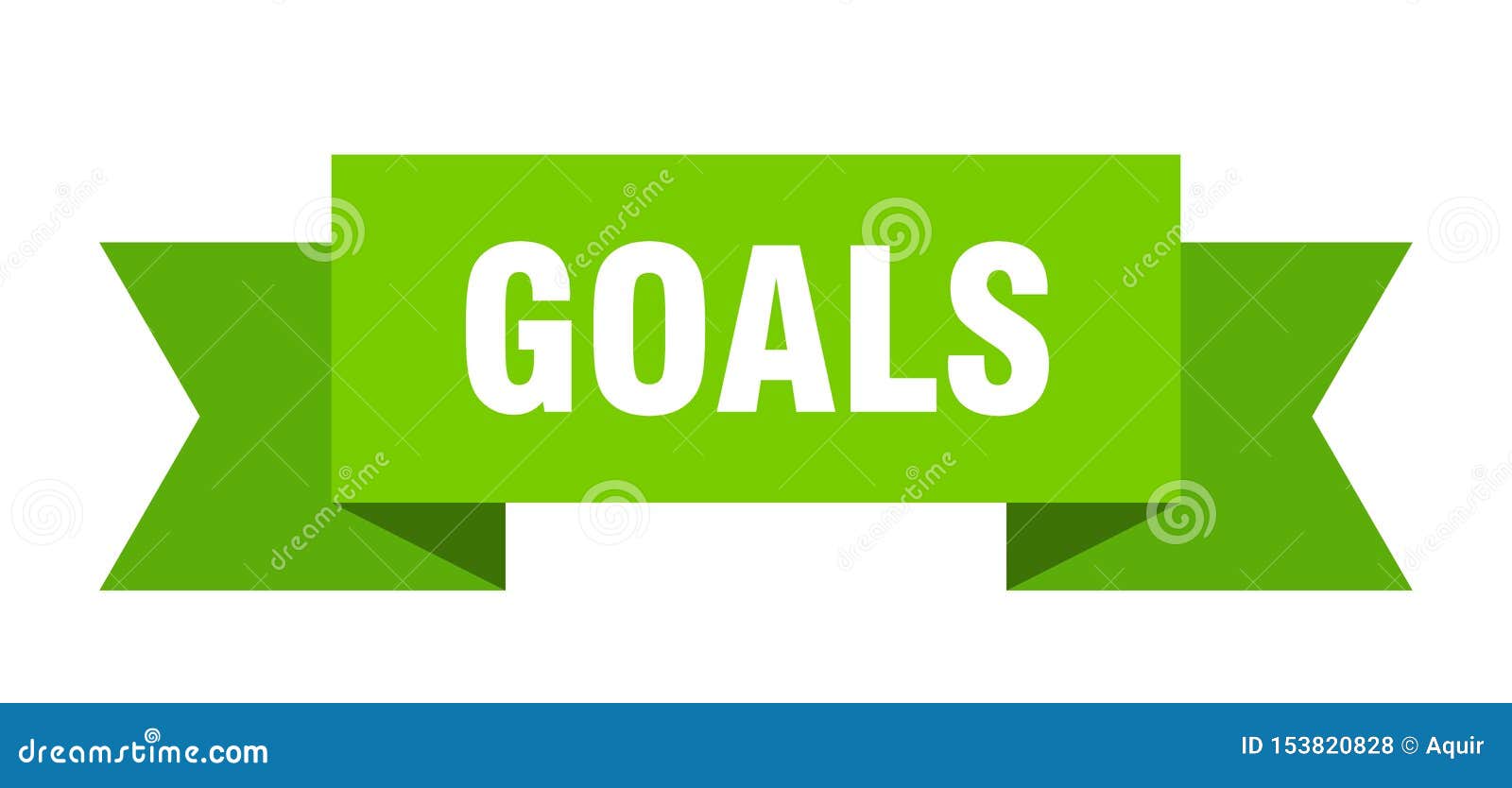 Goals ribbon. stock vector. Illustration of ribbon, insignia - 153820828