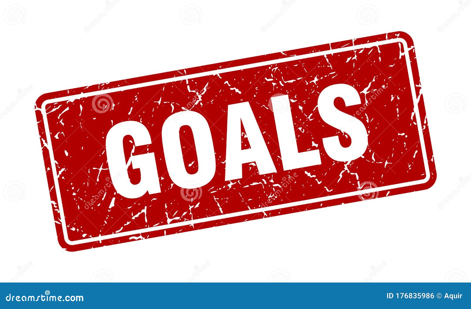 Goals Sign In Turquoise And Glossy Letters Royalty-Free Stock Photo ...