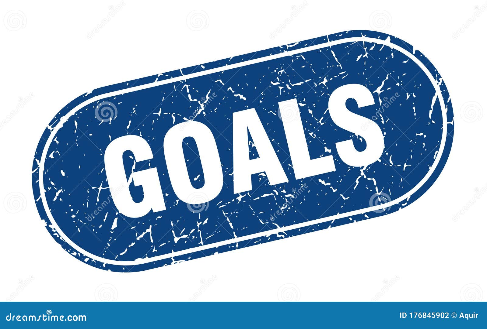 Goals Sign In Turquoise And Glossy Letters Royalty-Free Stock Photo ...