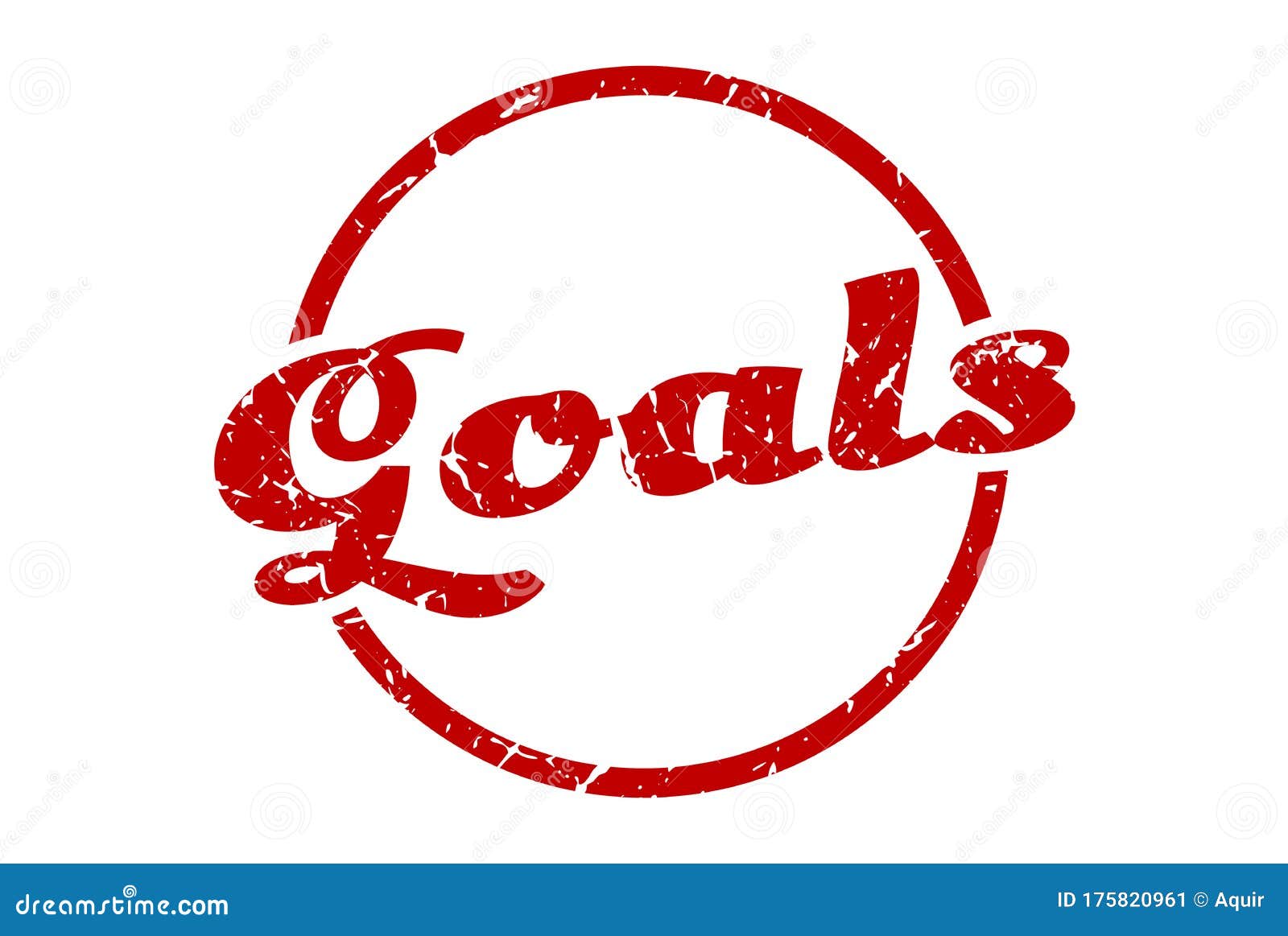 Goals Sign. Goals Round Vintage Stamp Stock Vector - Illustration of ...