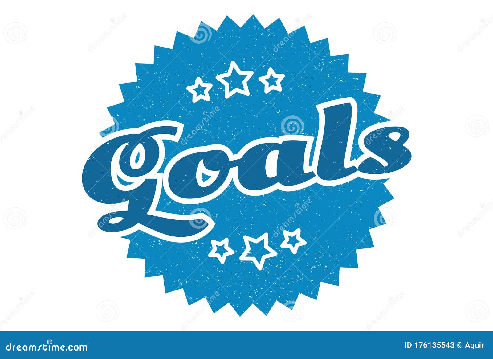 Goals Sign. Goals Vintage Retro Label Stock Vector - Illustration of ...