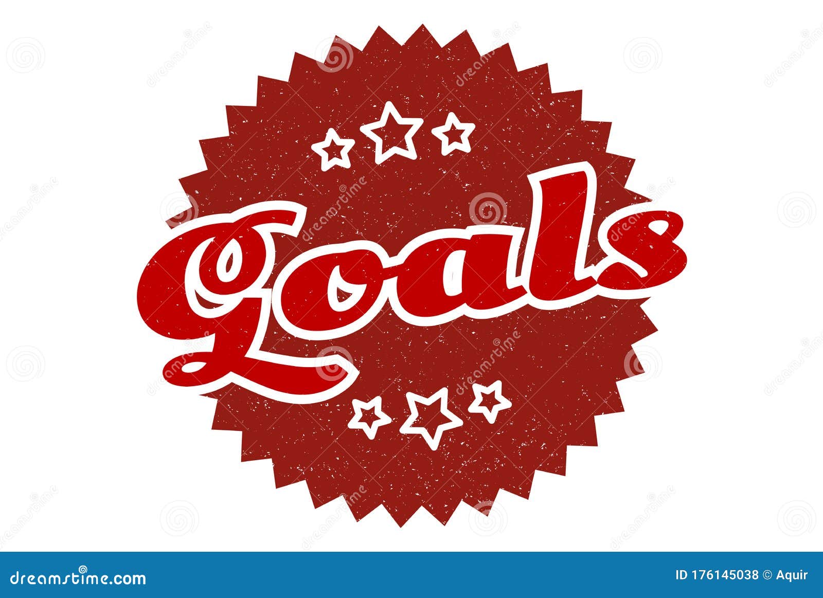 Goals Sign. Goals Vintage Retro Label Stock Vector - Illustration of ...