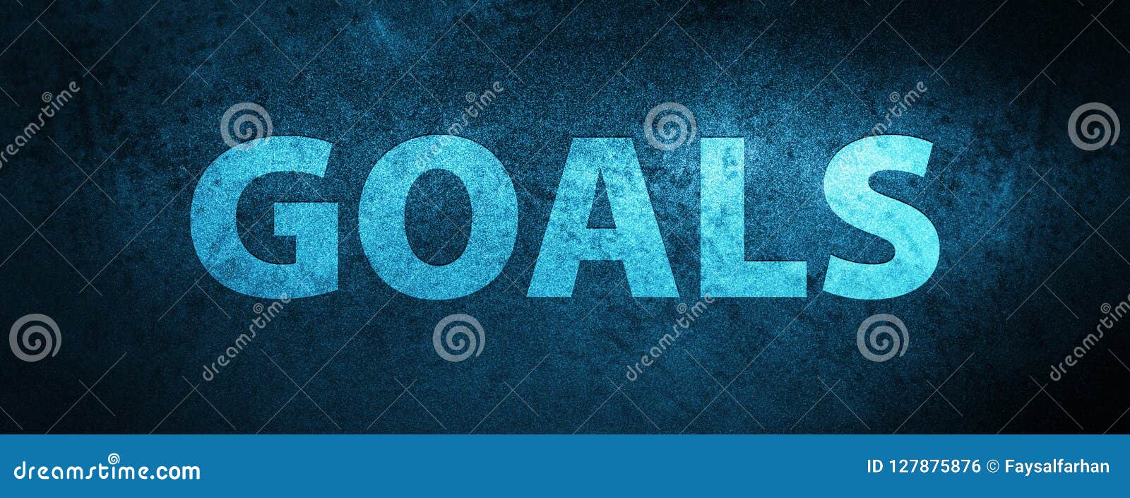 Goals Special Blue Banner Background Stock Illustration - Illustration ...