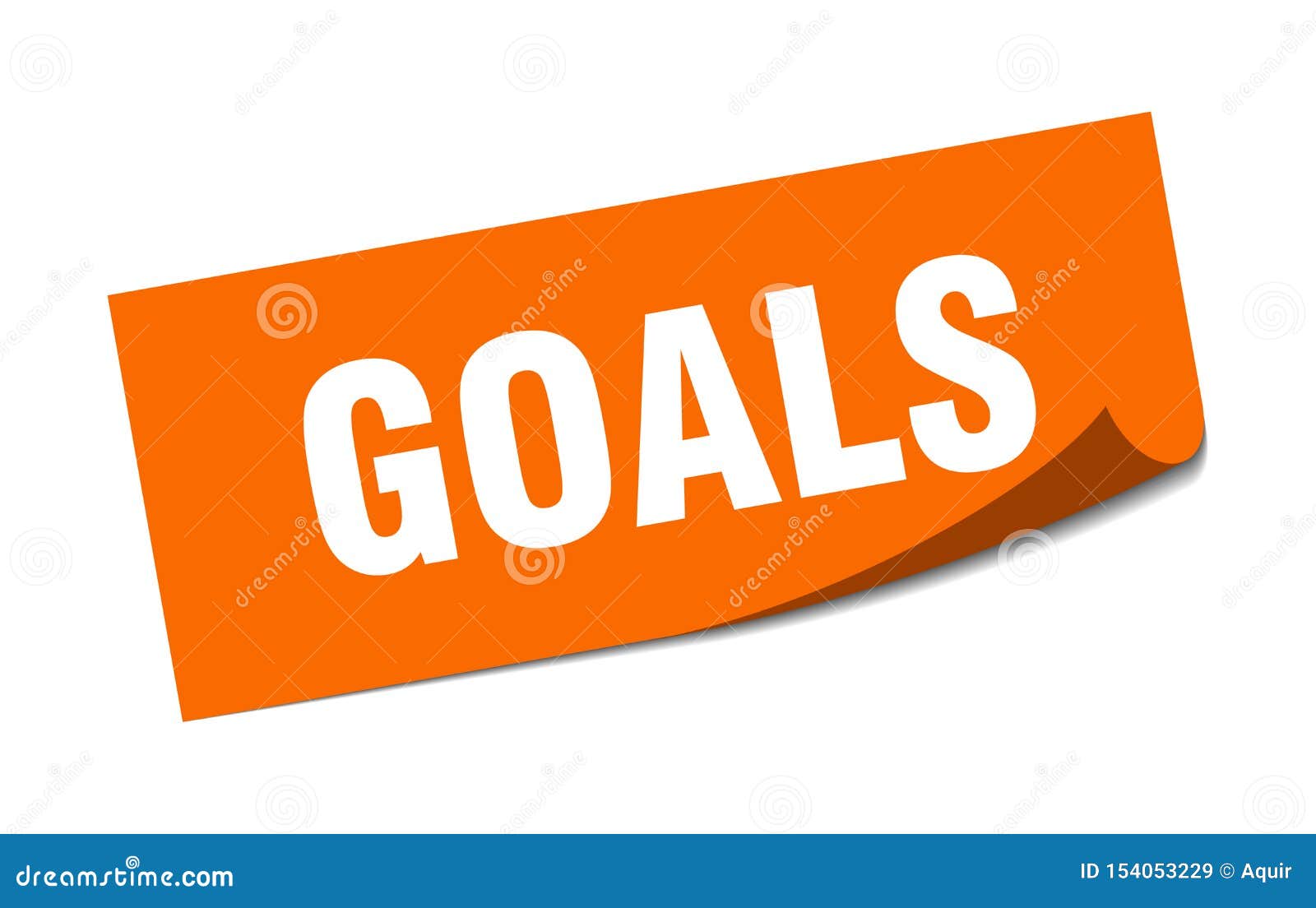 Goals sticker. stock vector. Illustration of template - 154053229