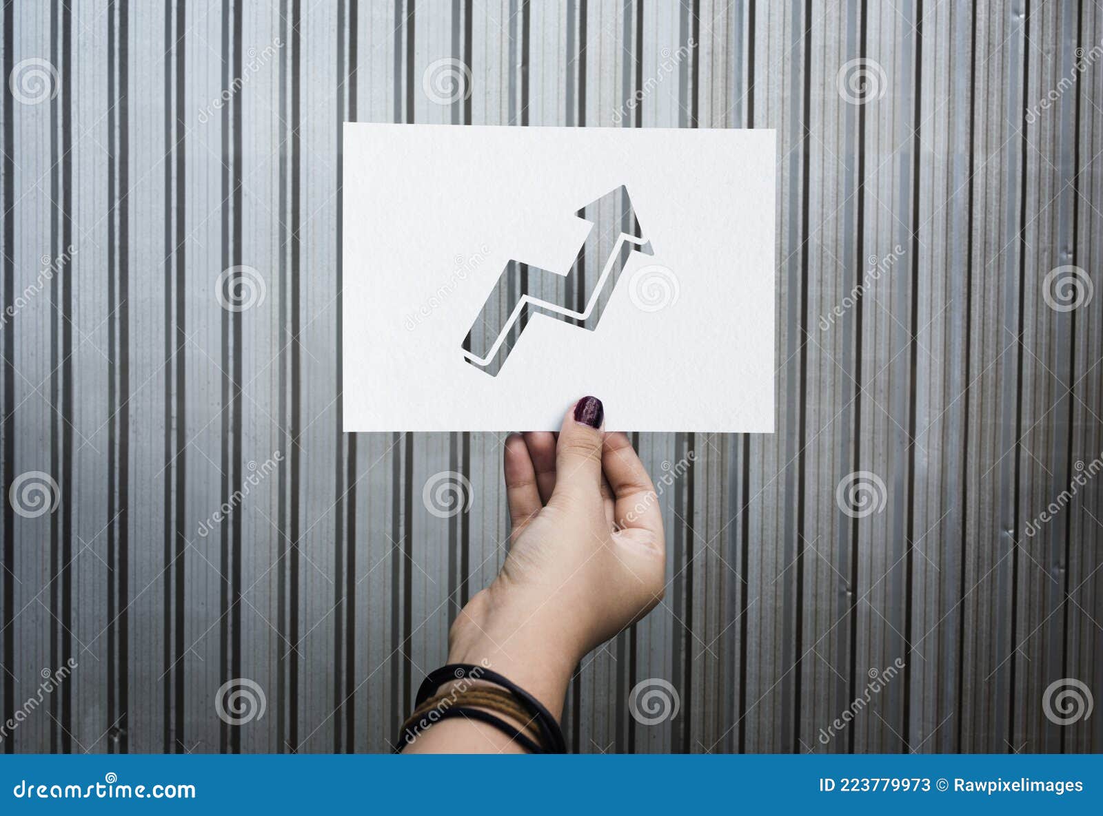 Goals Target Aspiration Perforated Paper Graph Stock Image - Image of ...