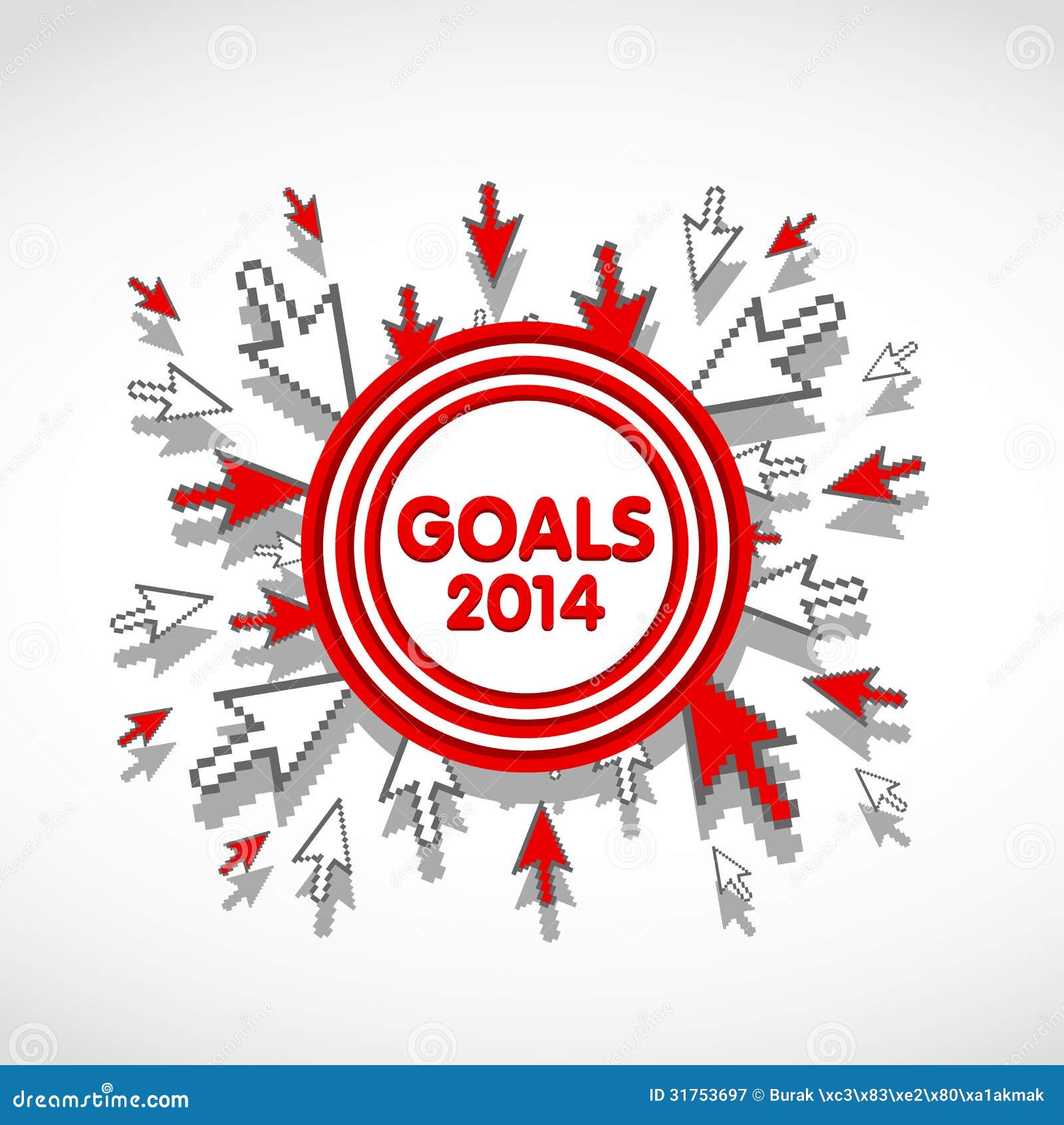 2014 Goals Web Design stock vector. Illustration of potential - 31753697