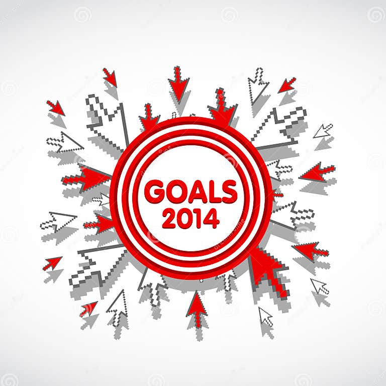 2014 Goals Web Design stock vector. Illustration of potential - 31753697