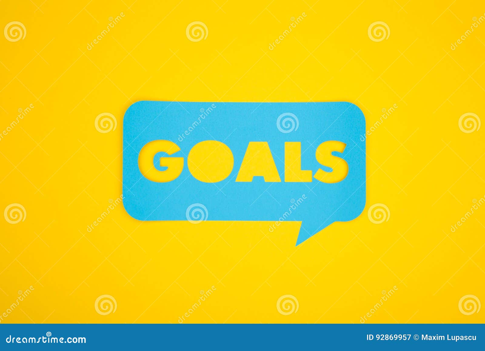 Goals word in blue cloud stock image. Image of speak - 92869957