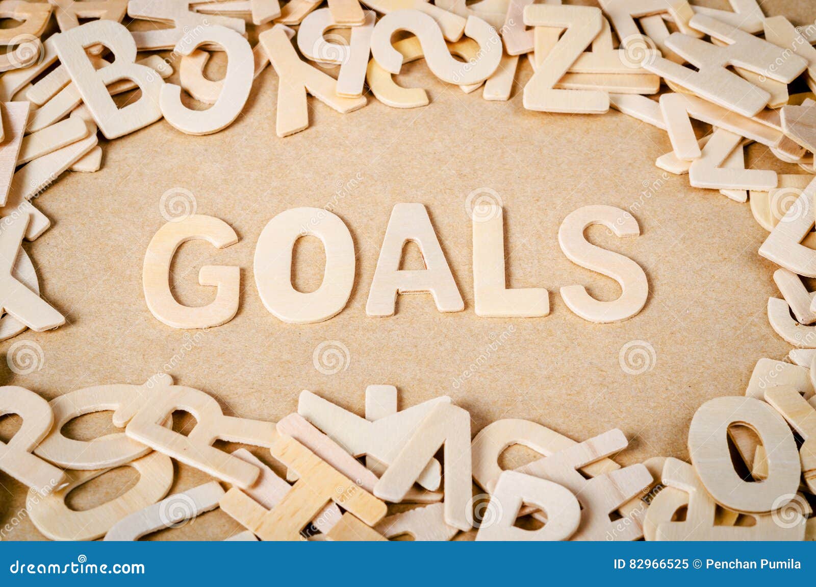 Goals word concept stock image. Image of happiness, collective - 82966525