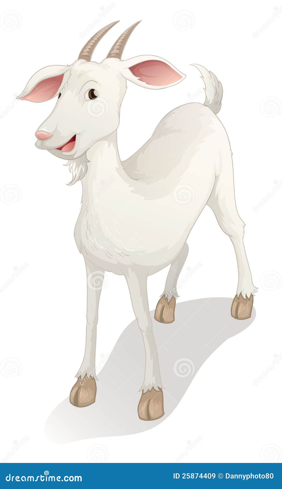 A Sketch Of Capra Falconeri. Illustration - One Line. The Marhor Is A ...