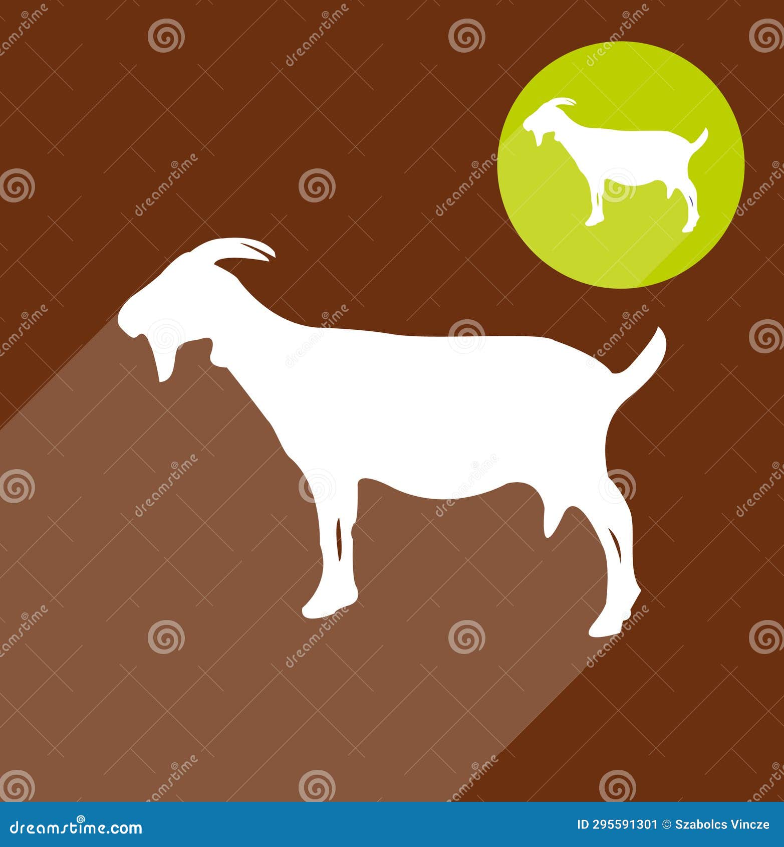 Goat stock vector. Illustration of black, expressive - 295591301