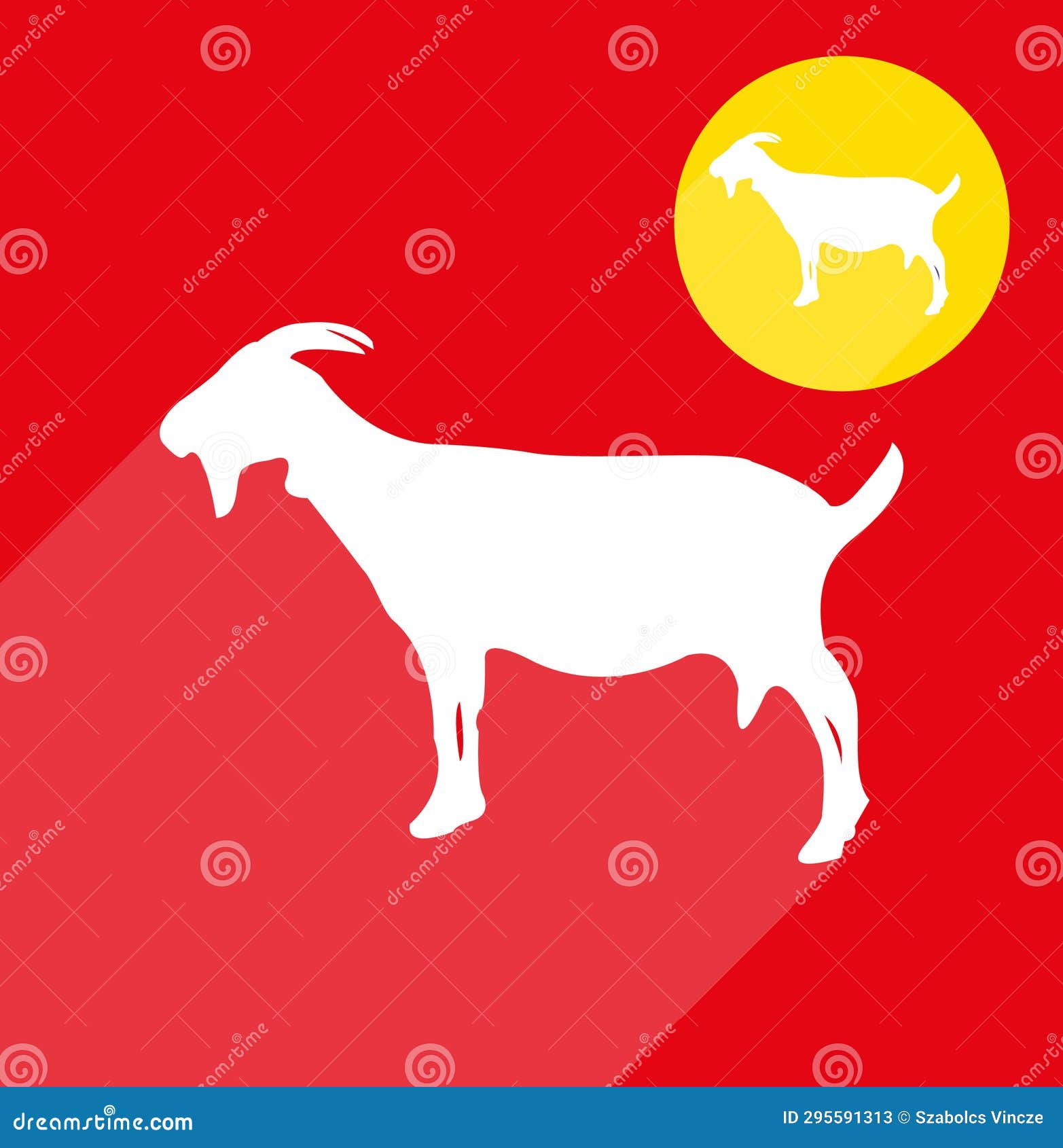 Goat stock vector. Illustration of isolated, expressive - 295591313