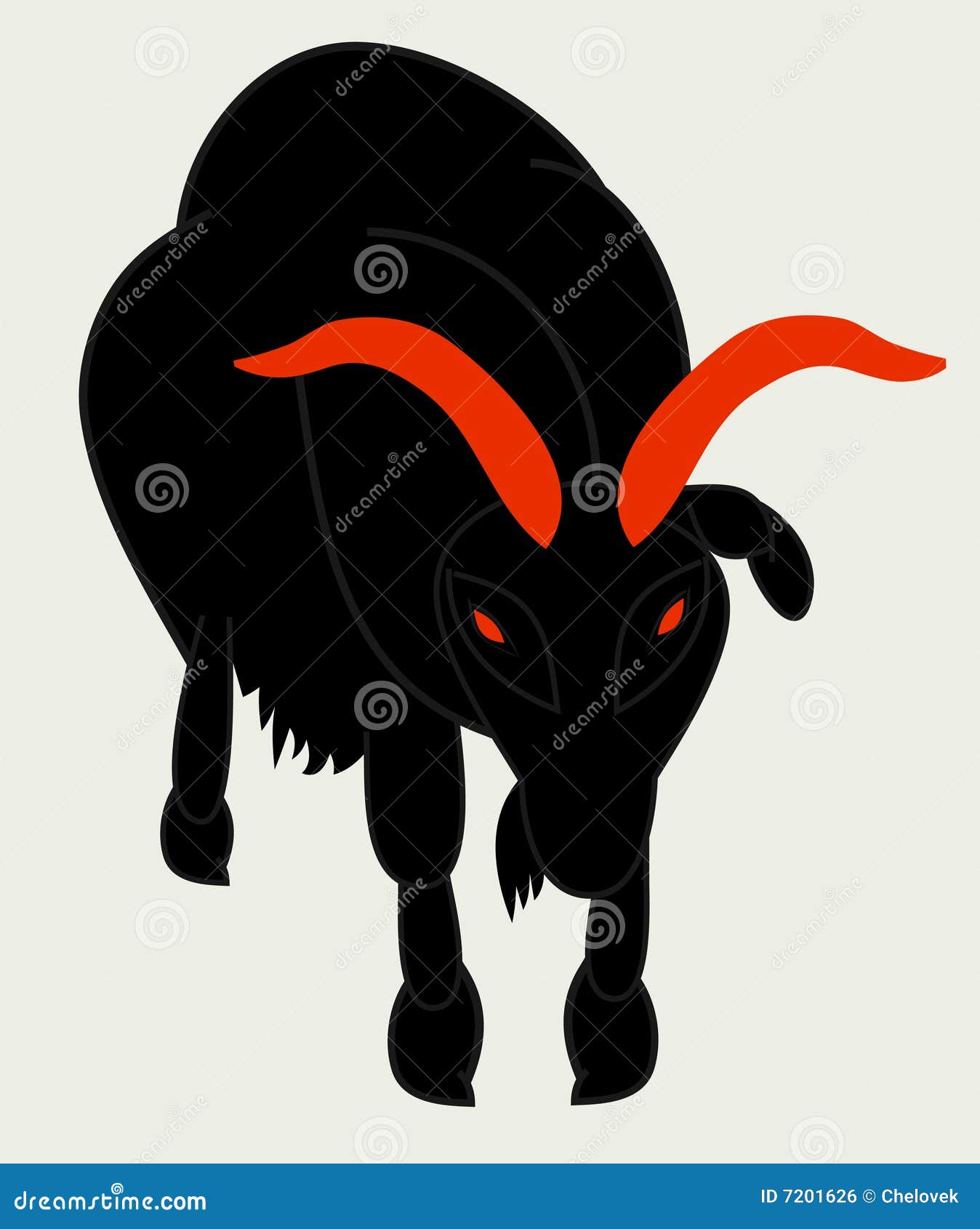 3D Goat, Front And Side View. Vector Funny Domesticated Animal ...