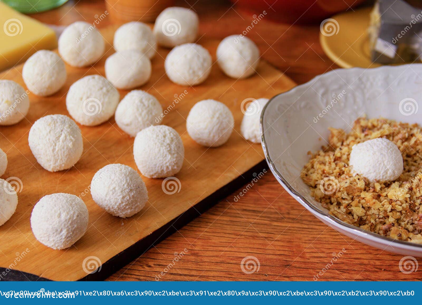 Goat cheese balls stock image. Image of balls, healthy - 115036213