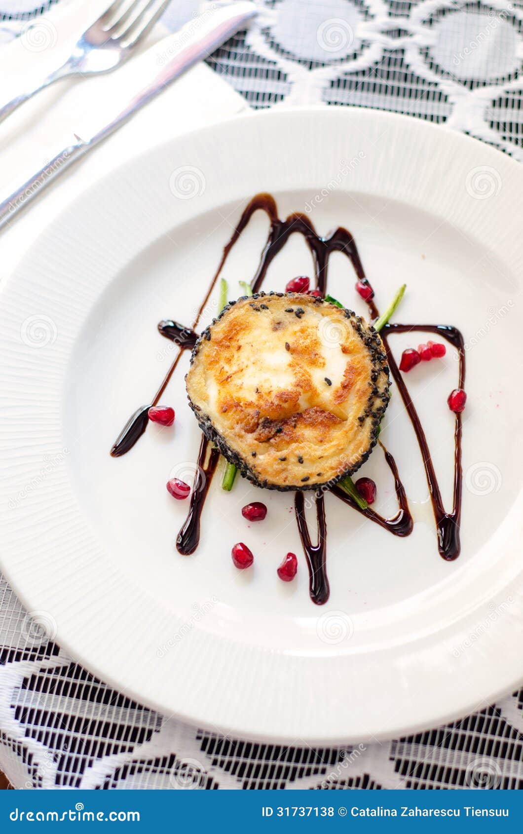 Goat cheese dish stock photo. Image of handmade, pomegranate - 31737138