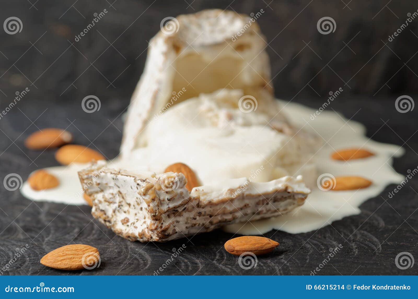 Goat Cheese with Liquid Inside Stock Photo - Image of close, scented ...