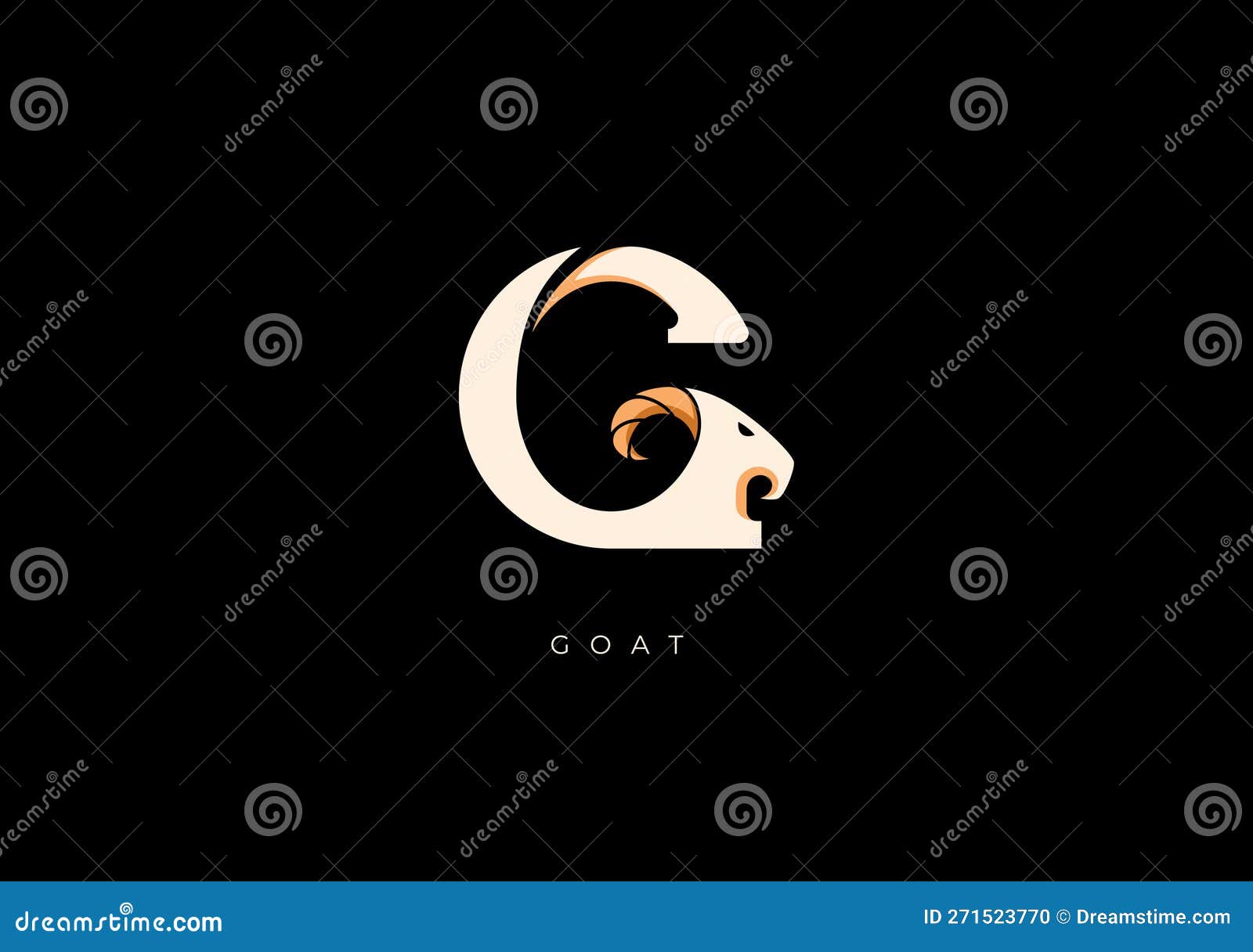 GOAT G MONOGRAM, VECTOR LOGO Stock Vector - Illustration of exploration ...