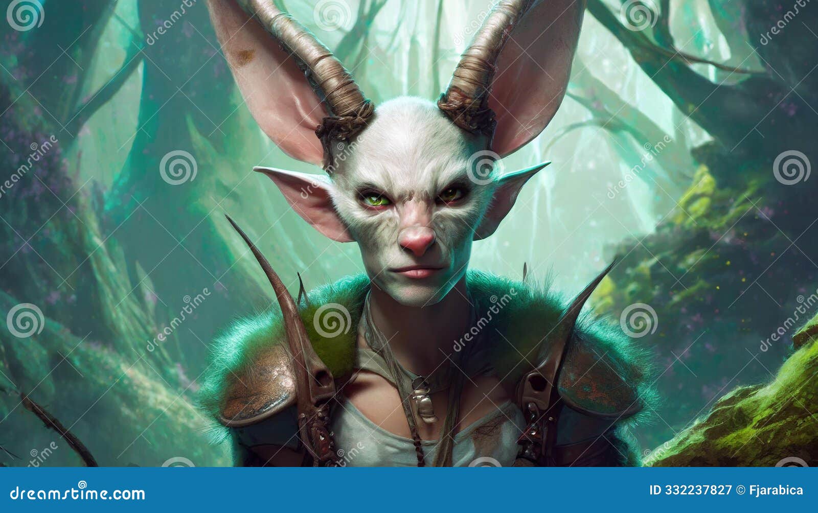 Goat head monster stock illustration. Illustration of person - 332237827