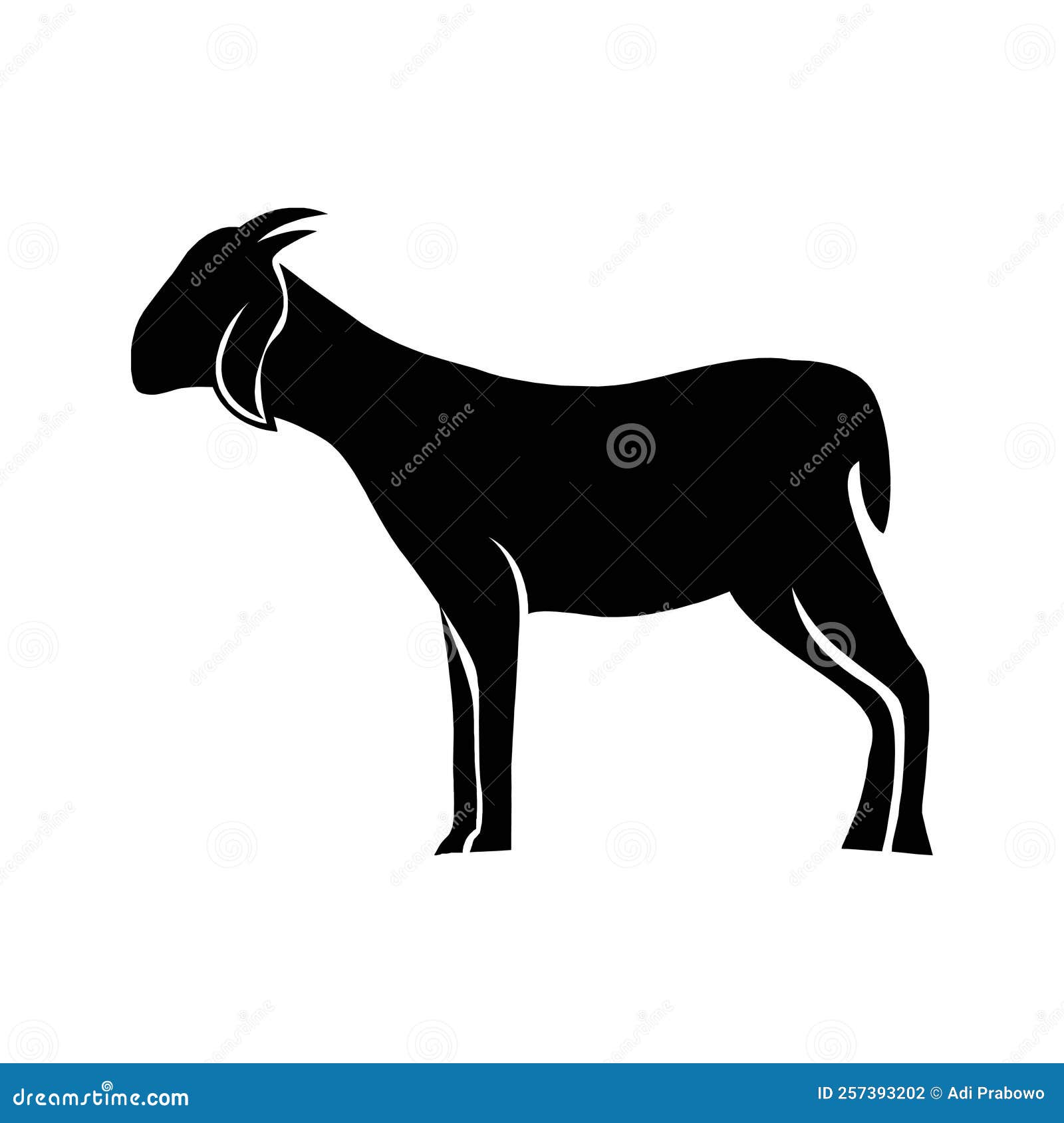 Goat Icon Logo Vector Design Stock Vector - Illustration of wild ...