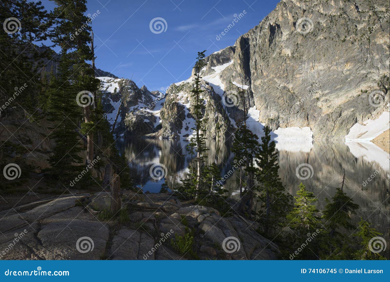 Goat Lake stock image. Image of reflection, mountains - 74106745
