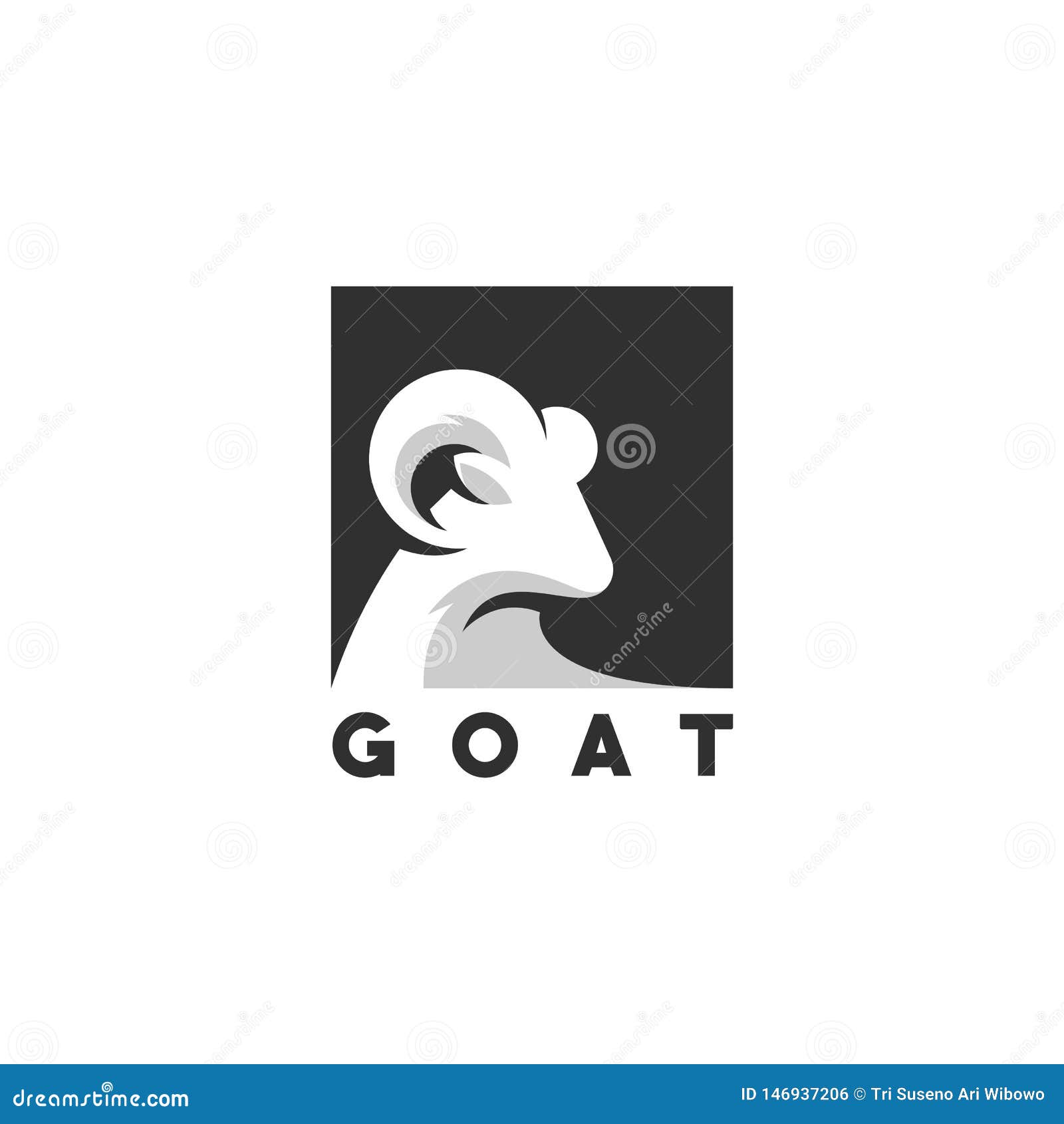 Goat Logo Design,vector,illustration Stock Illustration - Illustration ...