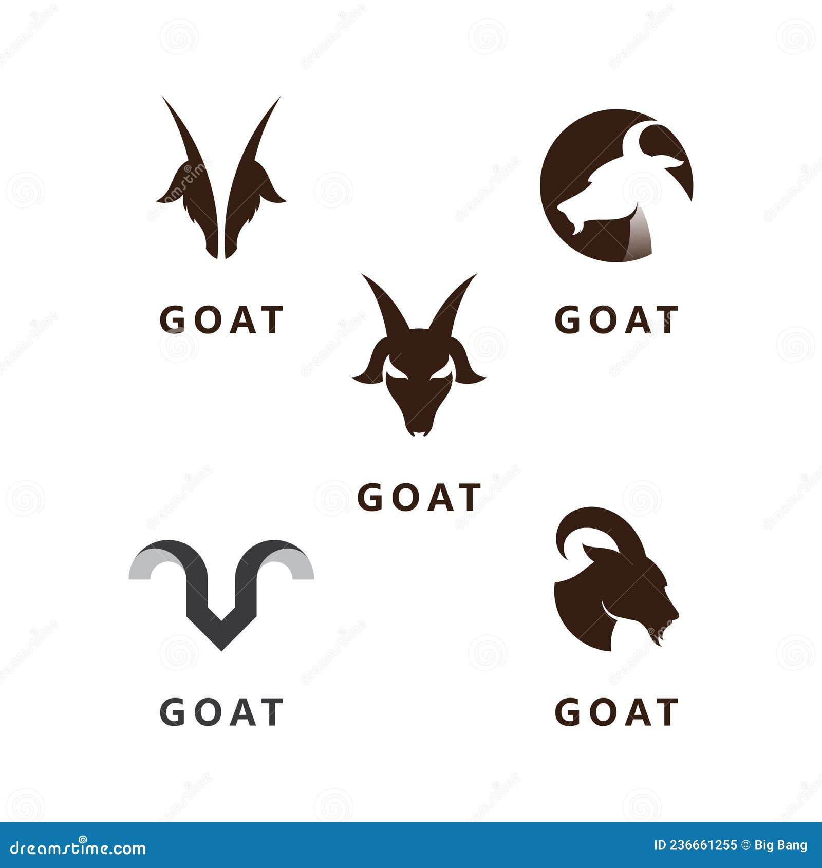 Goat Logo Icon Vector Template Stock Vector - Illustration of goat ...
