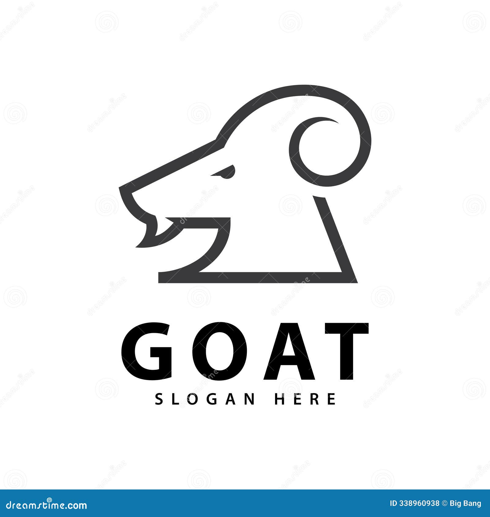Goat Logo and Symbol Vector Icon Stock Vector - Illustration of sport ...
