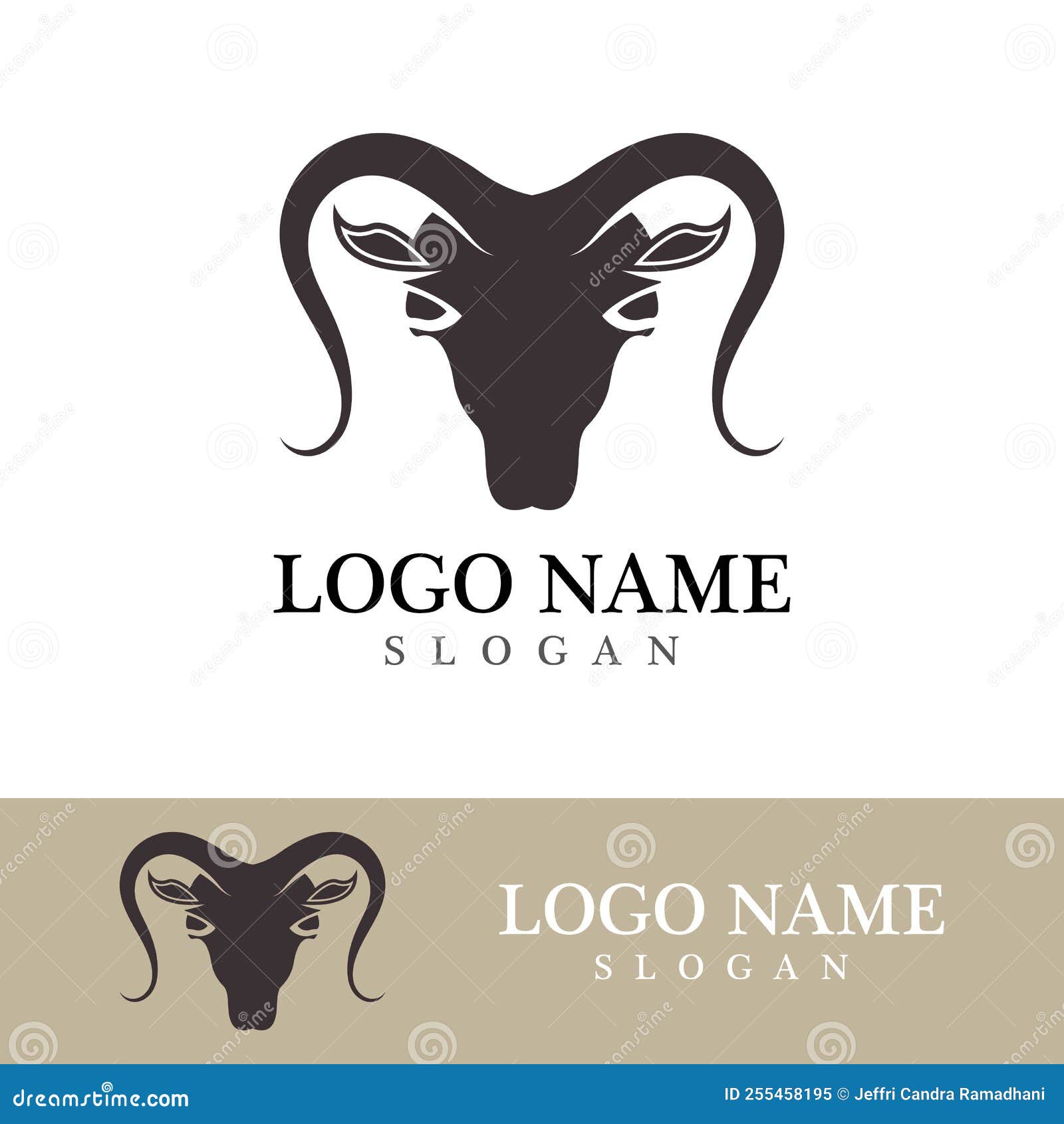 Goat Logo Template Vector Icon Stock Vector - Illustration of food ...
