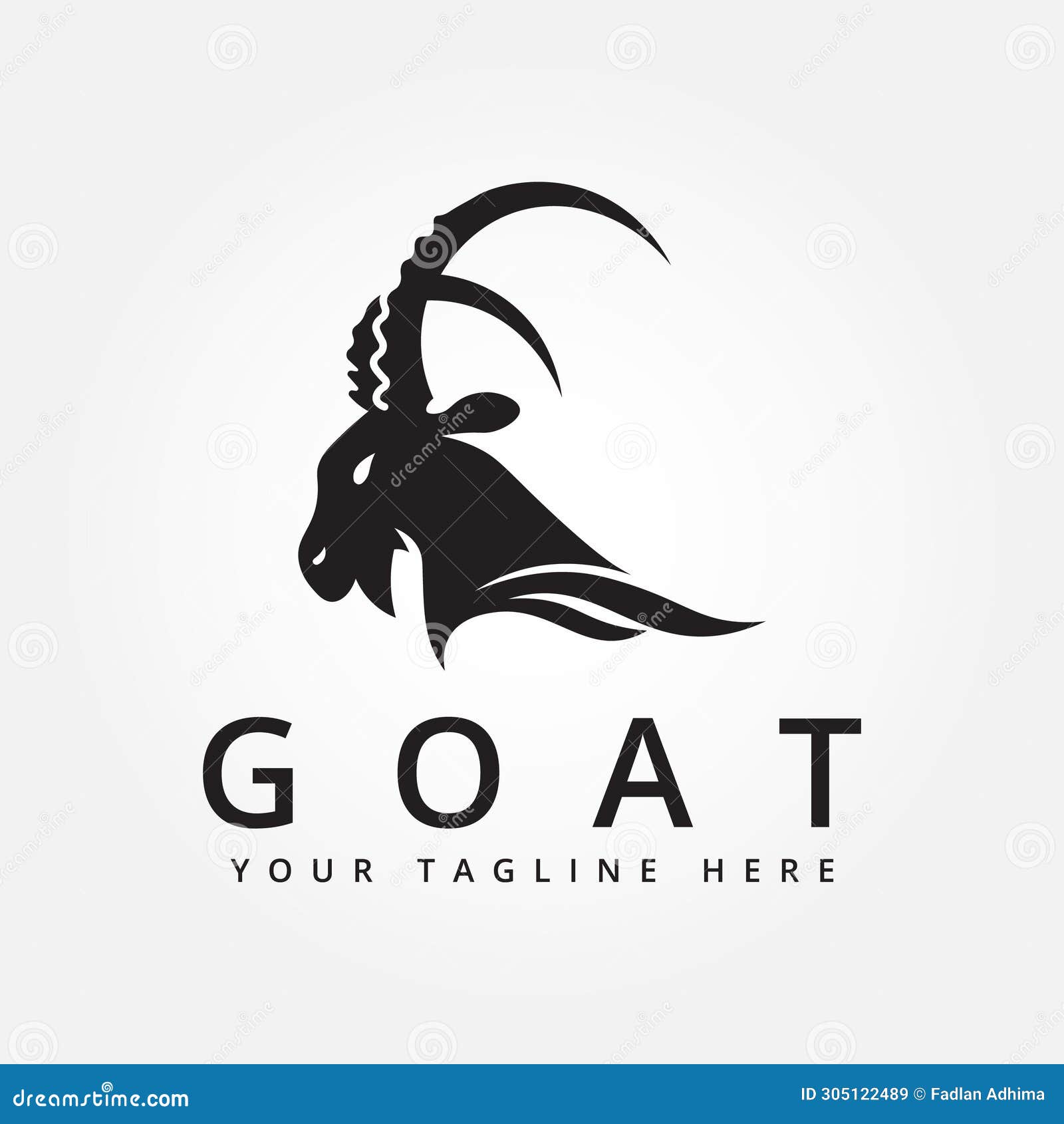 Goat Logo Vector Design. Creative Goat Head Logo Design, Modern Company ...