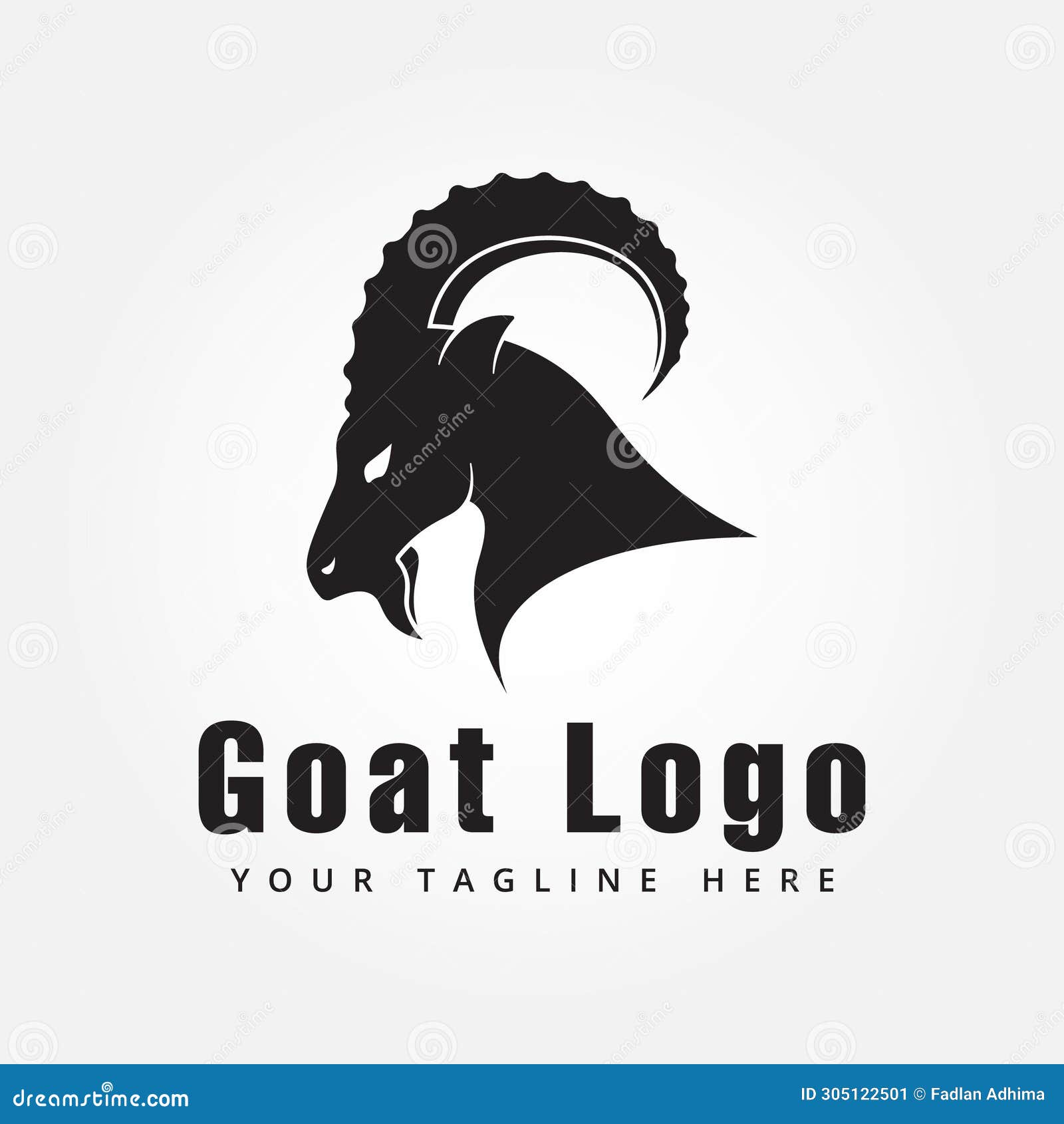 Goat Logo Vector Design. Creative Goat Head Logo Design, Modern Company ...