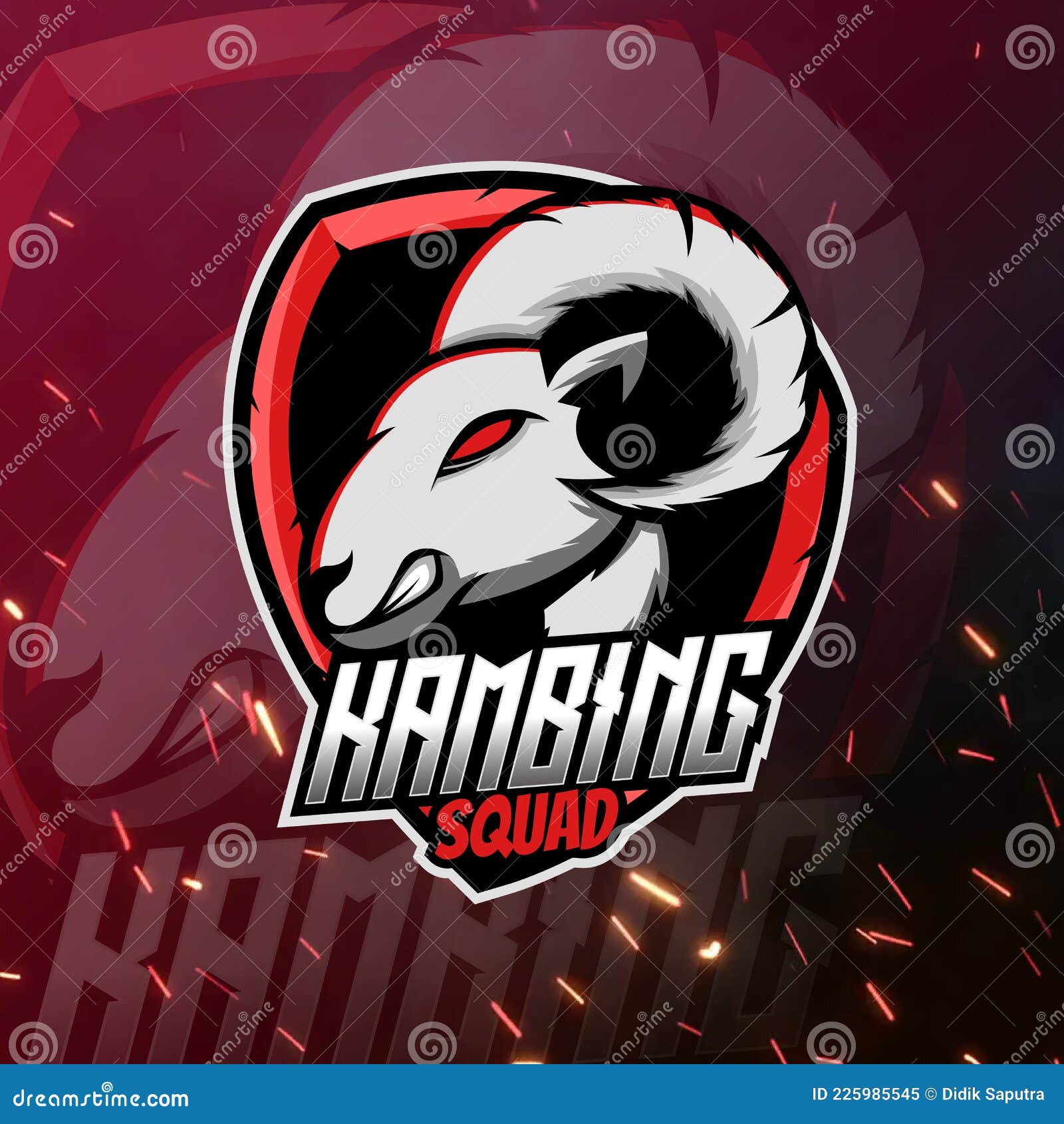 Goat Mascot Logo, Goat Gaming Logo Stock Vector - Illustration of ...